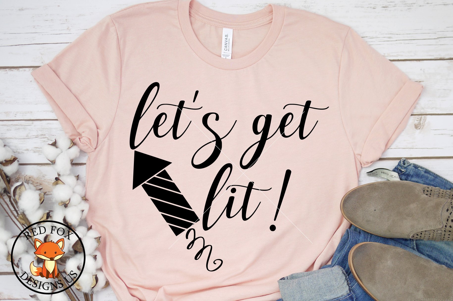 Let's Get Lit Fireworks SVG | 4th of July SVG |SVG PNG DXF