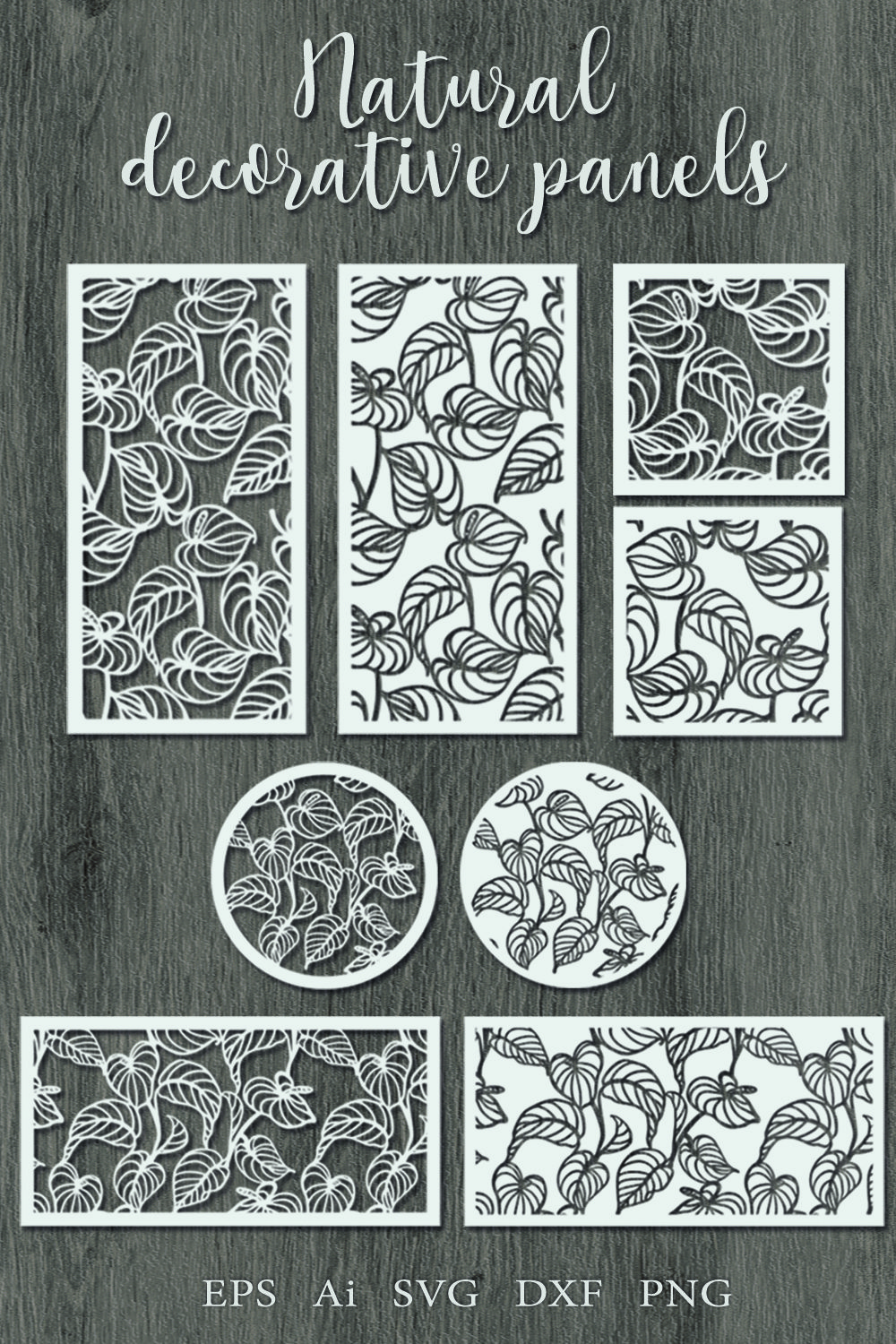 Natural decorative panels