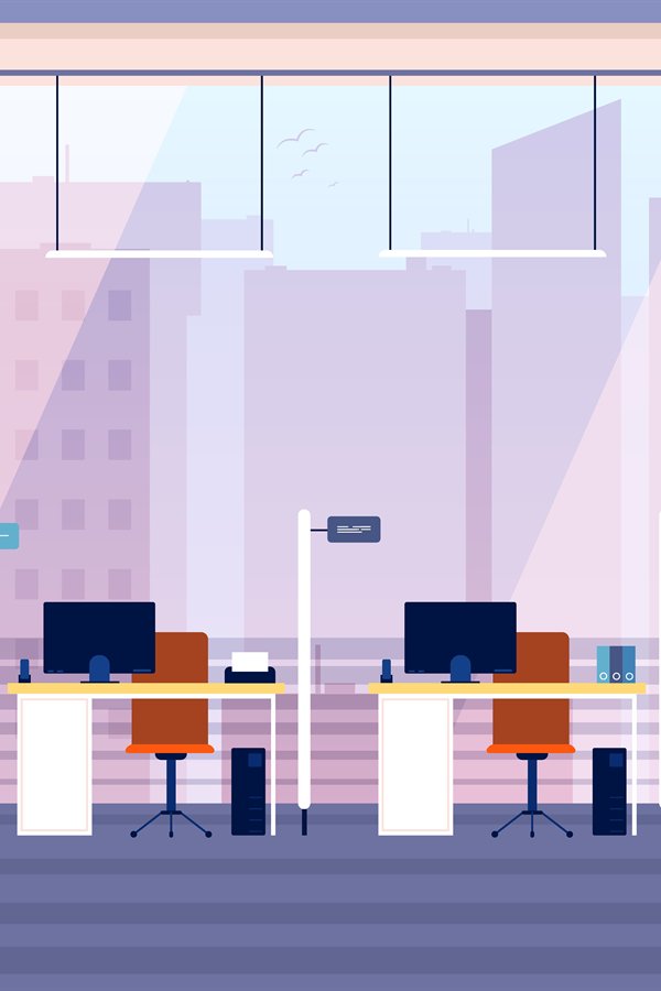 Bank interior. Business investment center indoor empty finan