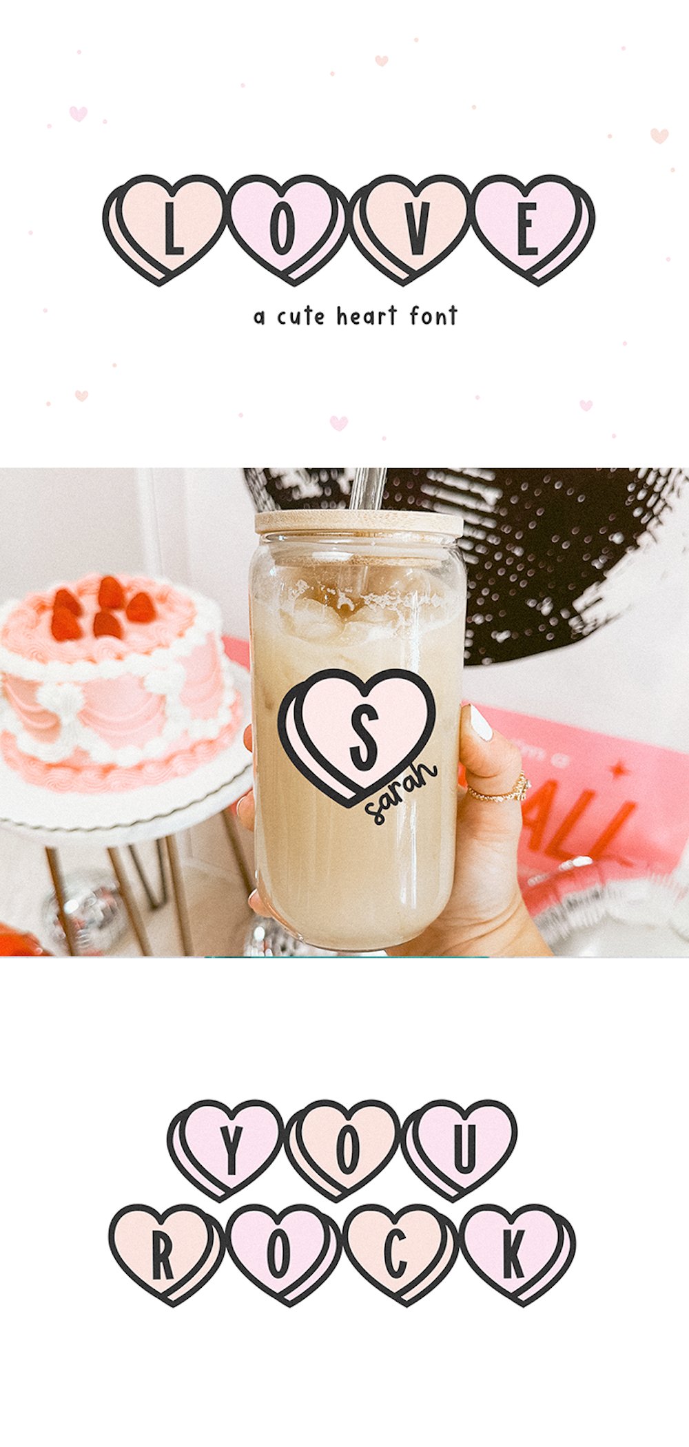 Love Hearts - Cute Heart Font