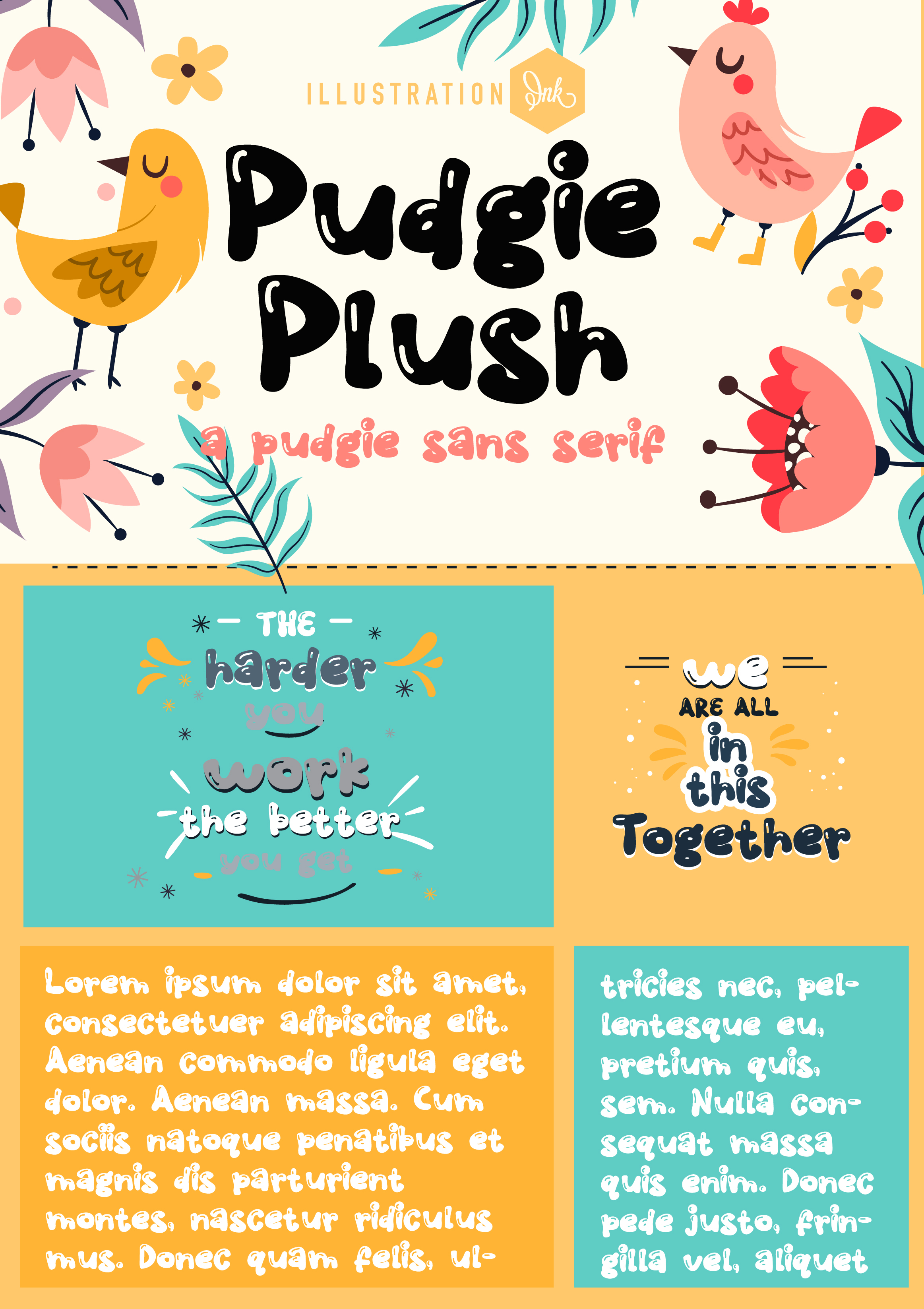 Hand-crafted, crafty display font