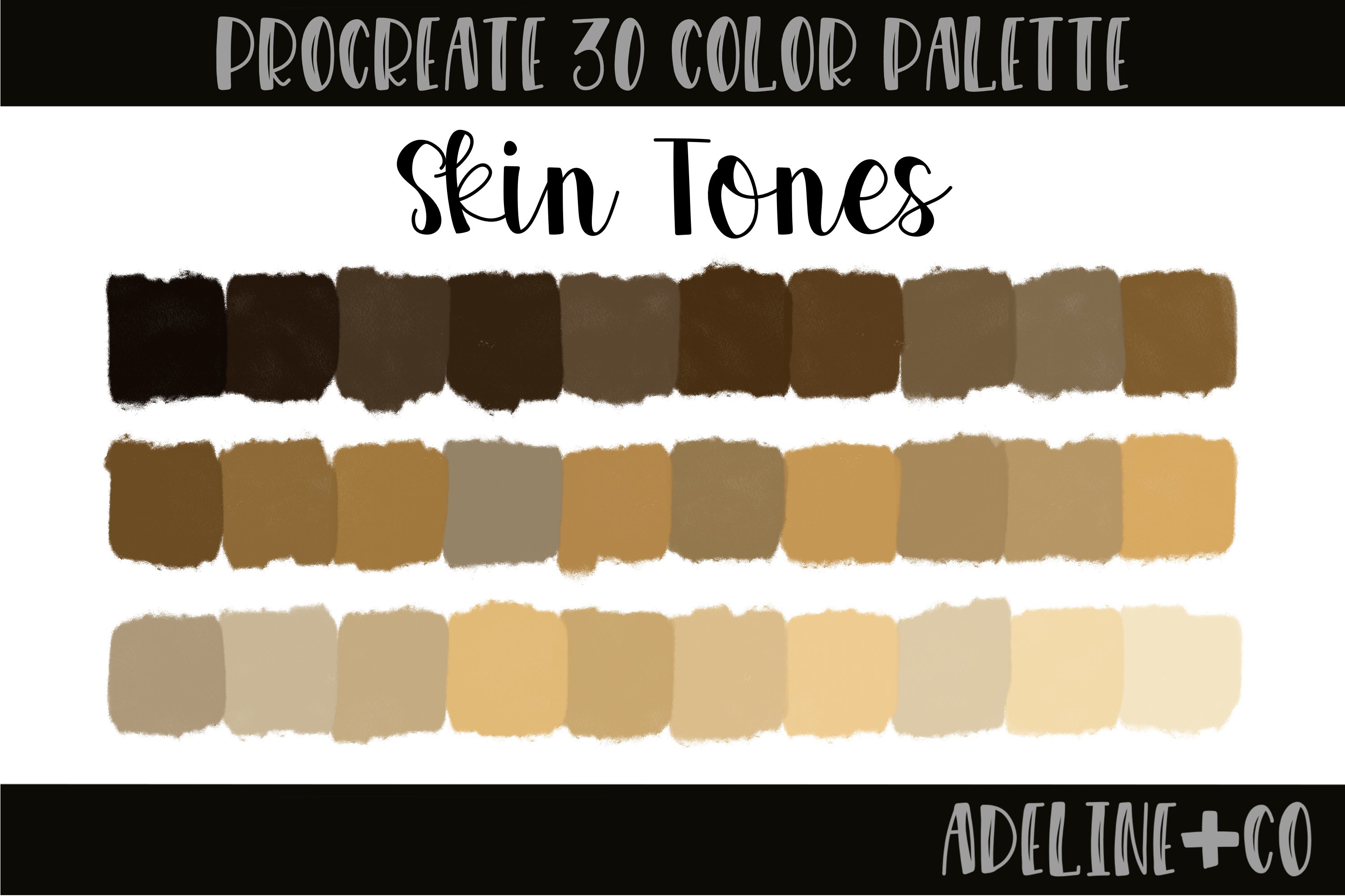 Skin Tones procreate color palette (1082015)