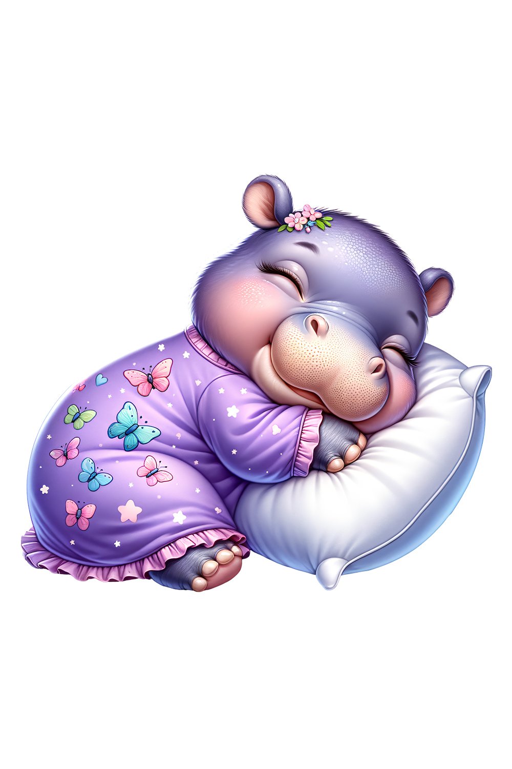 Hippo Sleeping Clipart, Animals Clipart (3487854)