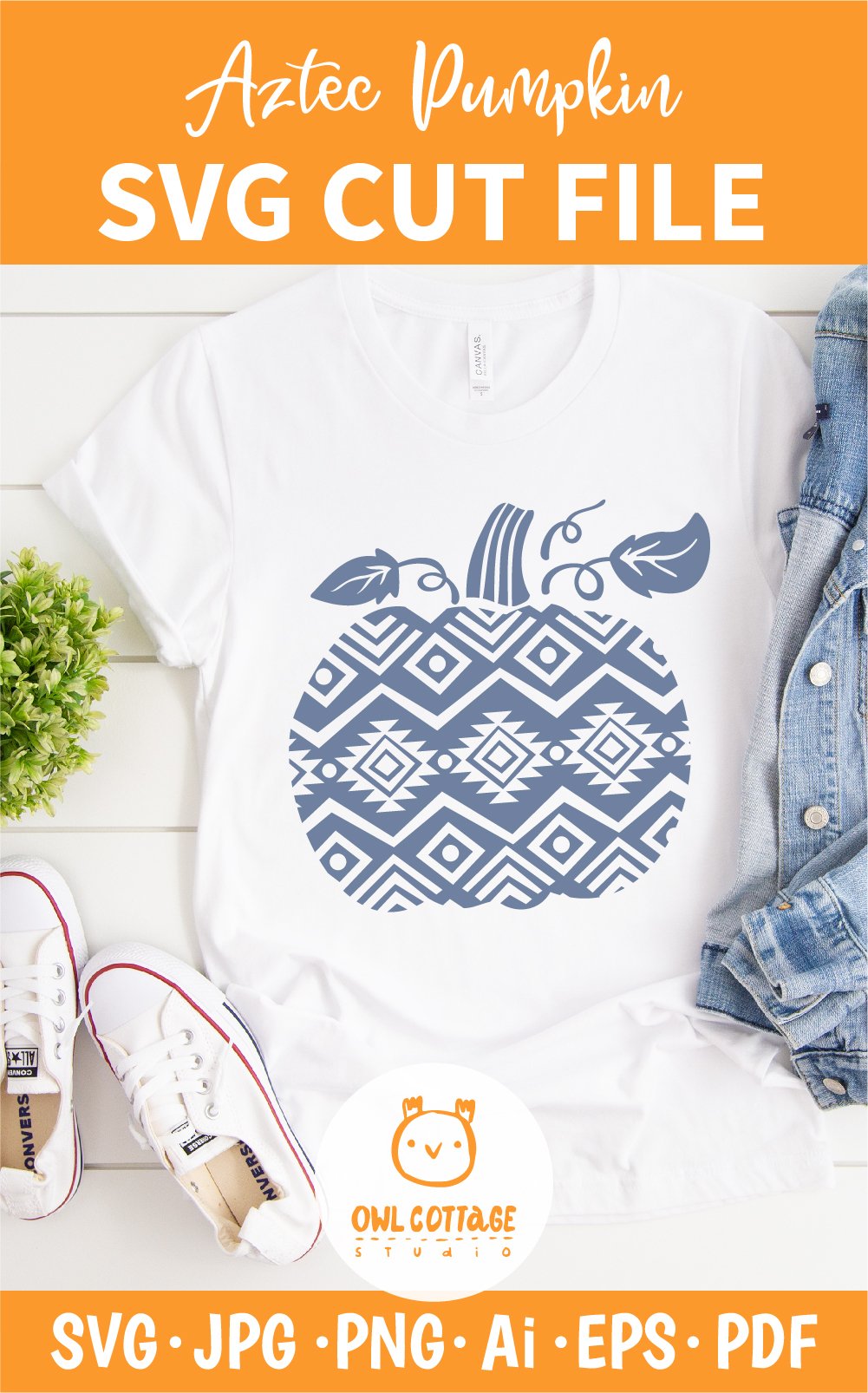 Aztec Pumpkin svg, Patterned Pumpkin cut file , pumpkin