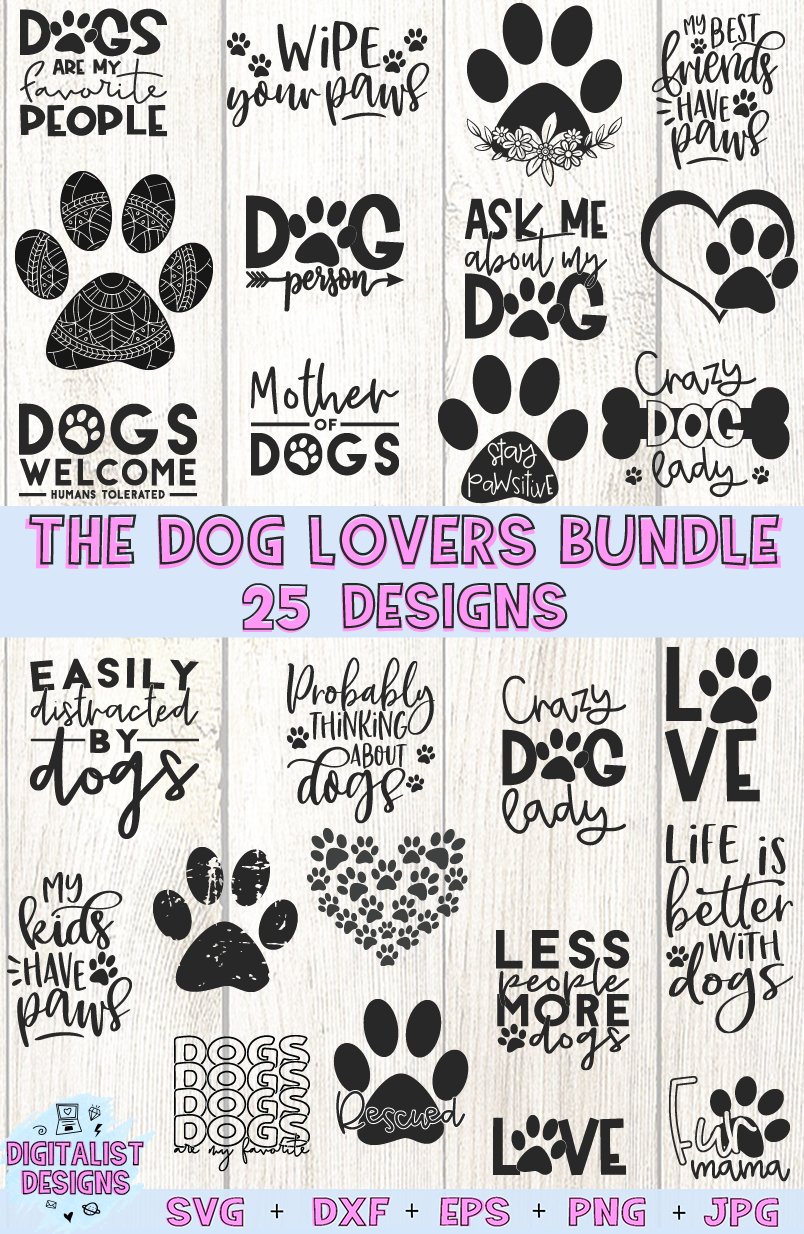 Dog SVG Bundle | Pets SVG | Dog Quotes SVG (1107335)