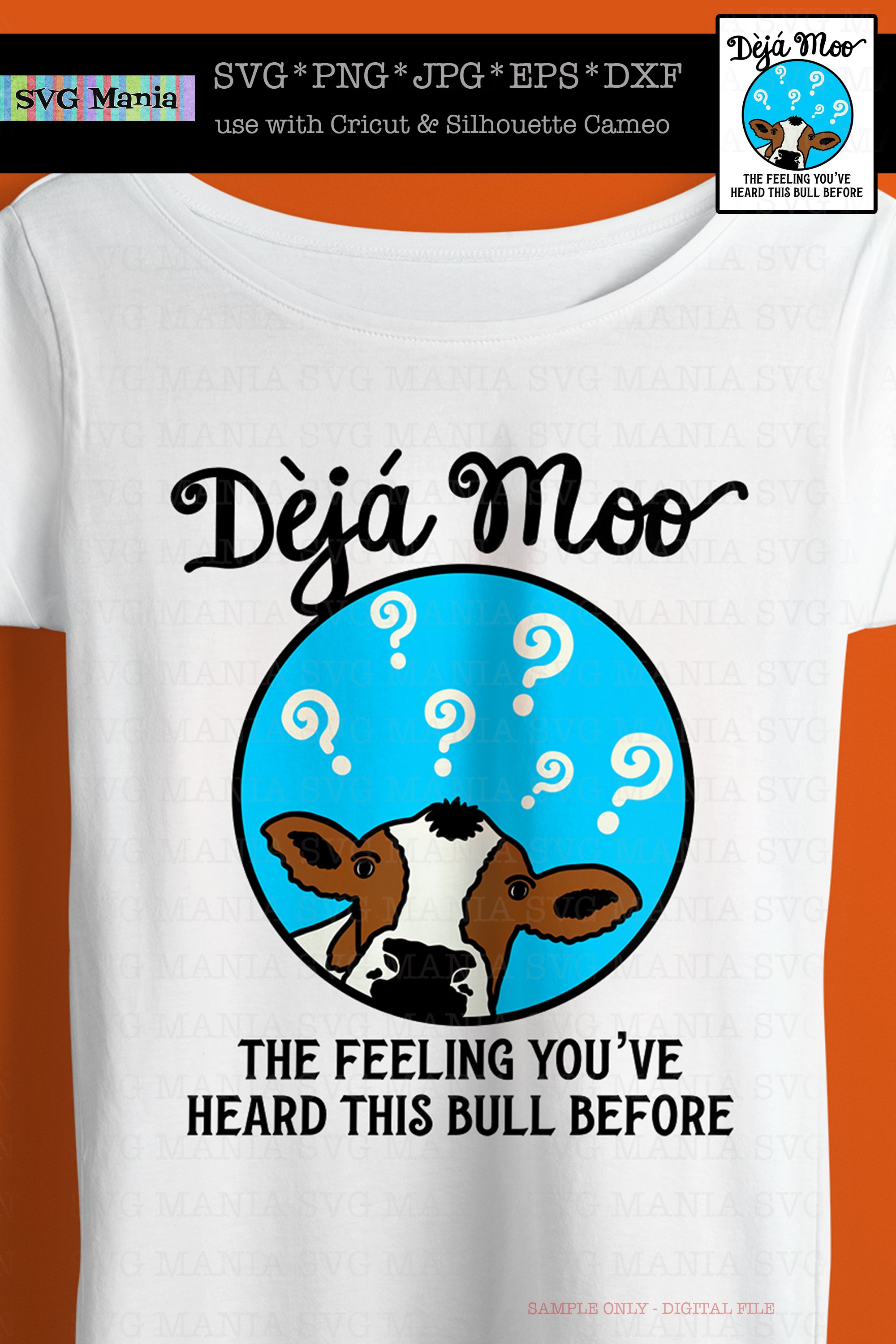 Cow SVG File, Funny Cow Cut File, Cow Sign SVG, Cow Quote