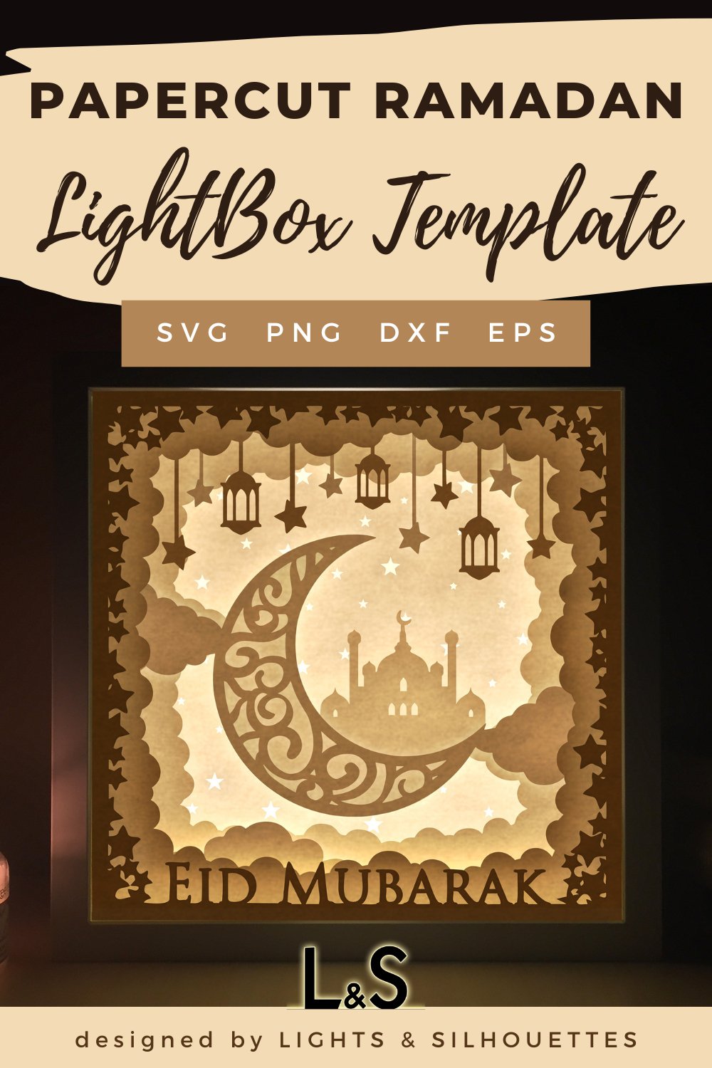 Ramadan Shadow Box Svg | 3D Layered Papercut
