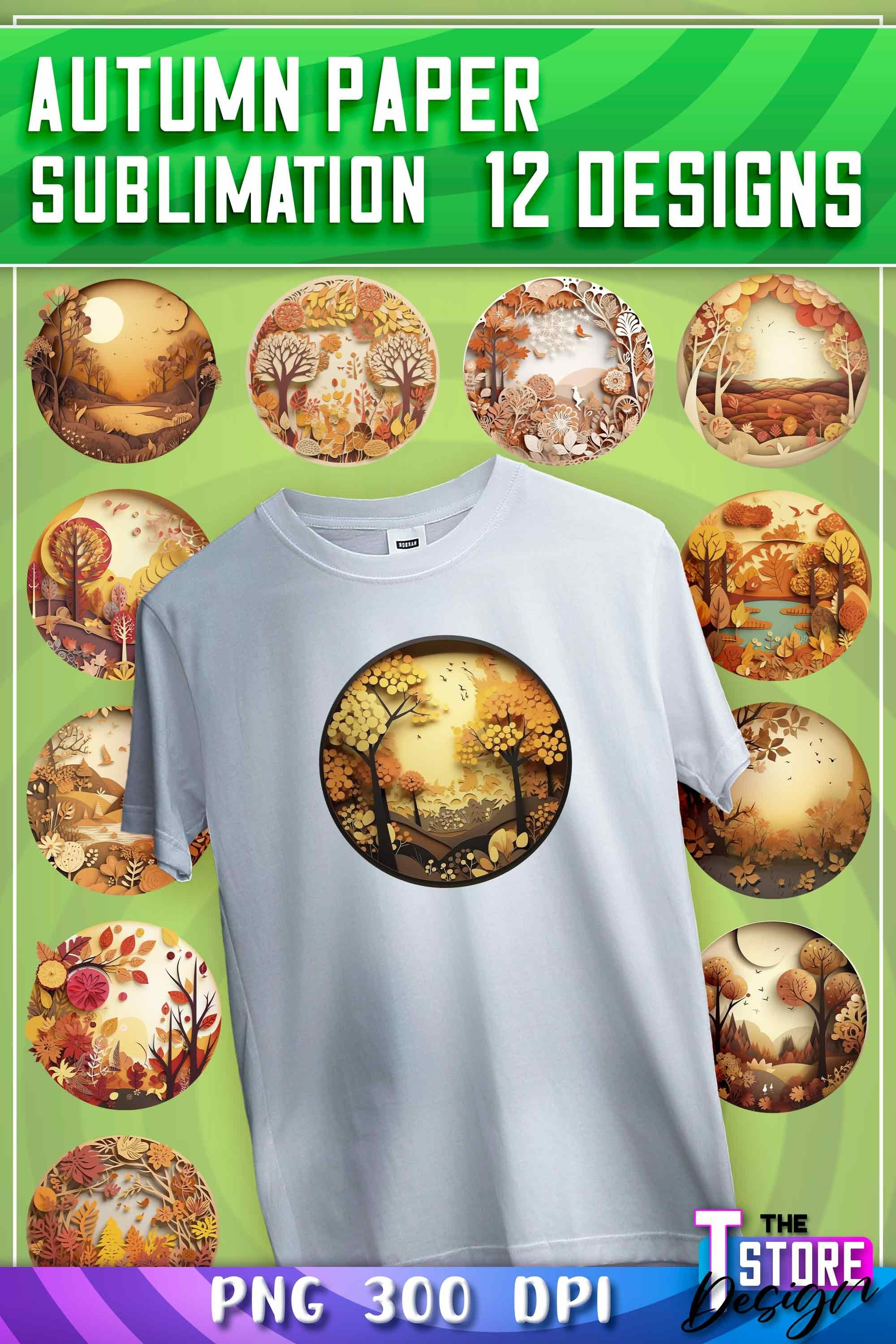 Autumn Paper Sublimation Bundle |Autumn Paper PNG Design