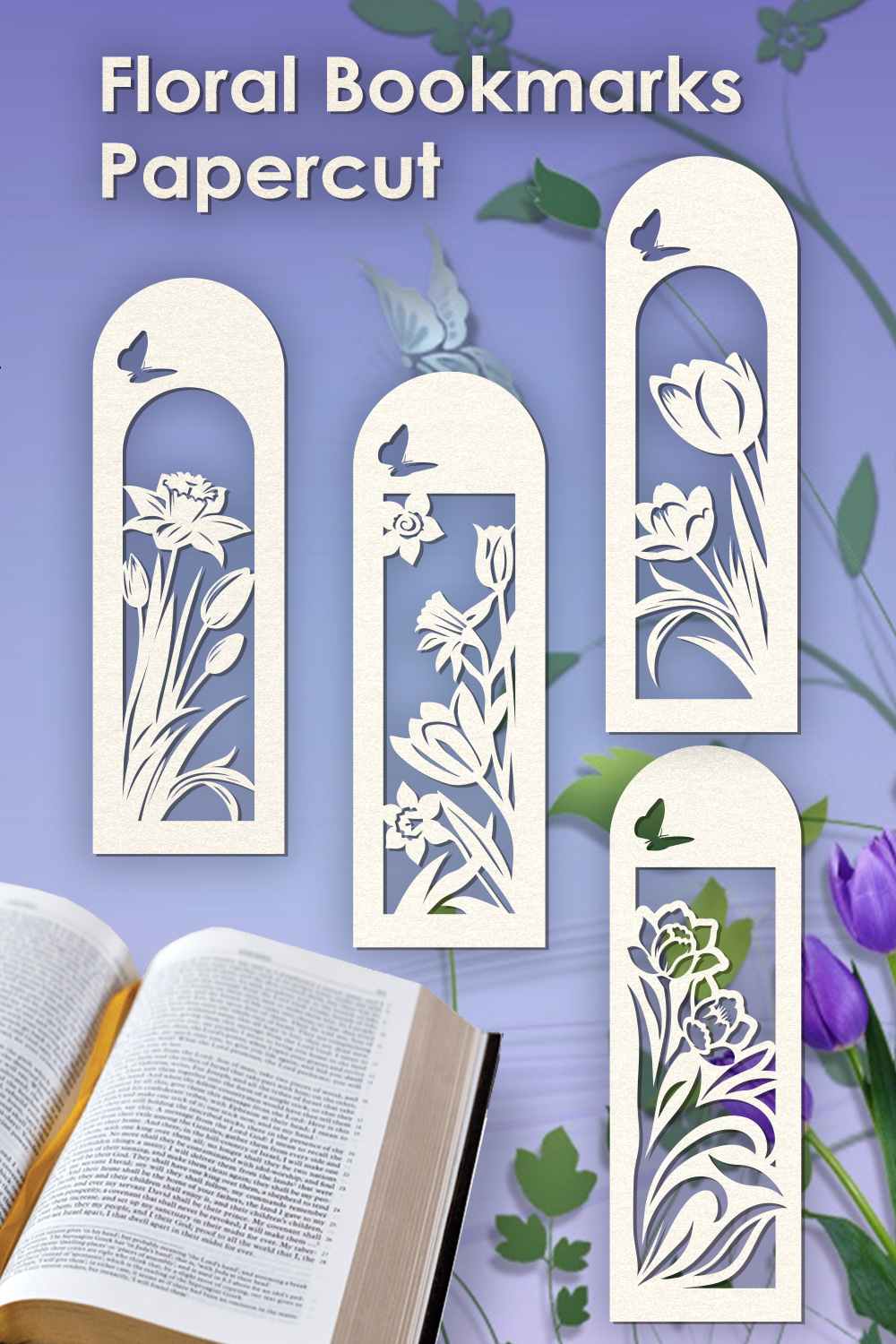 Floral Bookmarks/Paper Cutting