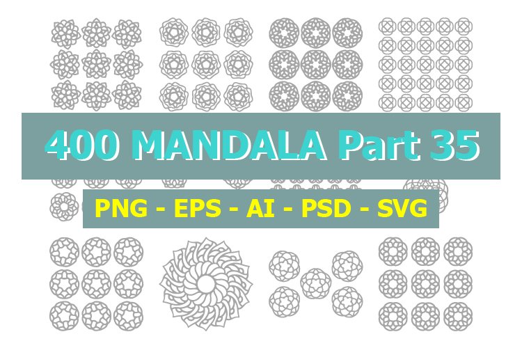 400 mandala line art