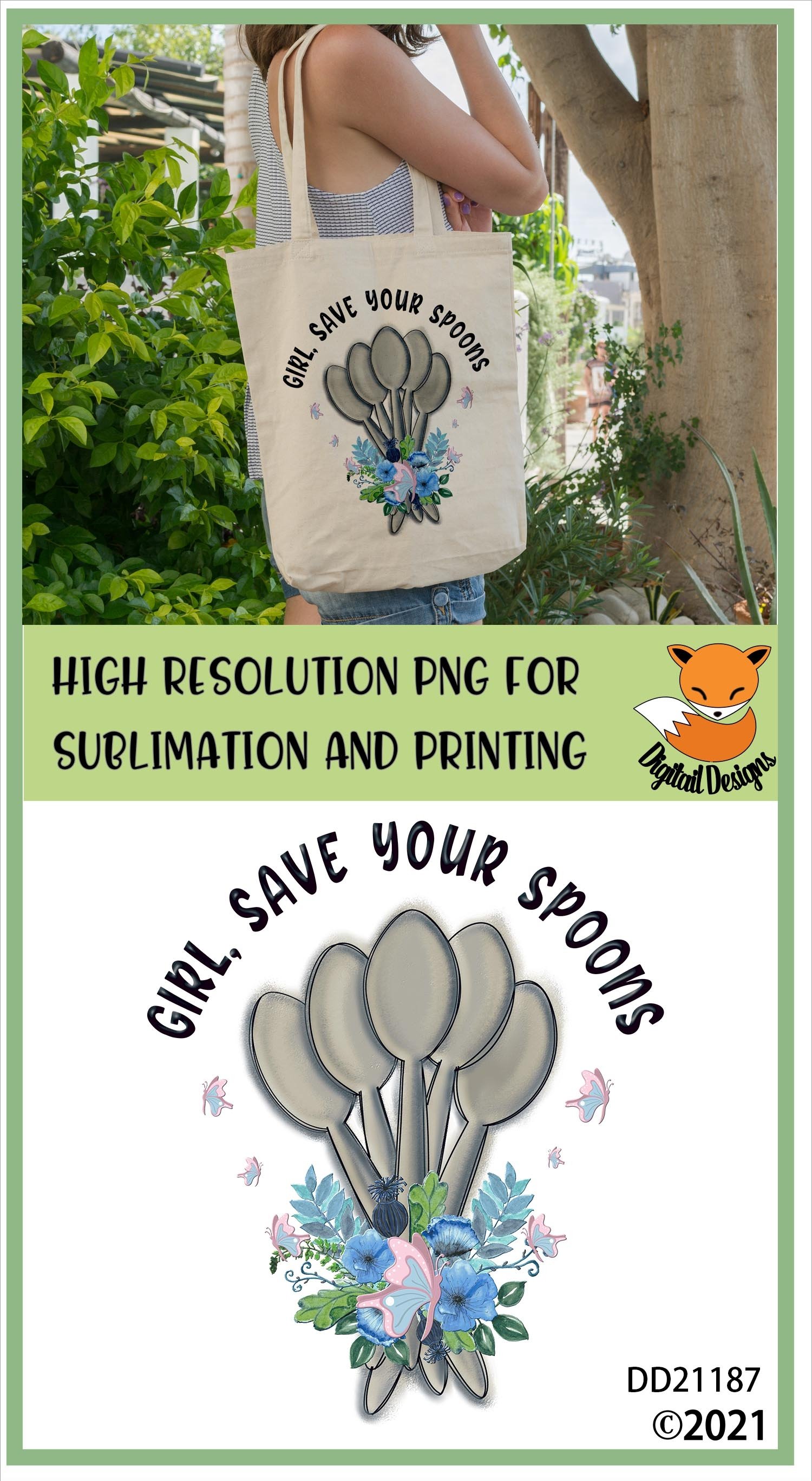 Spoonie Spoon Theory Sublimation Design