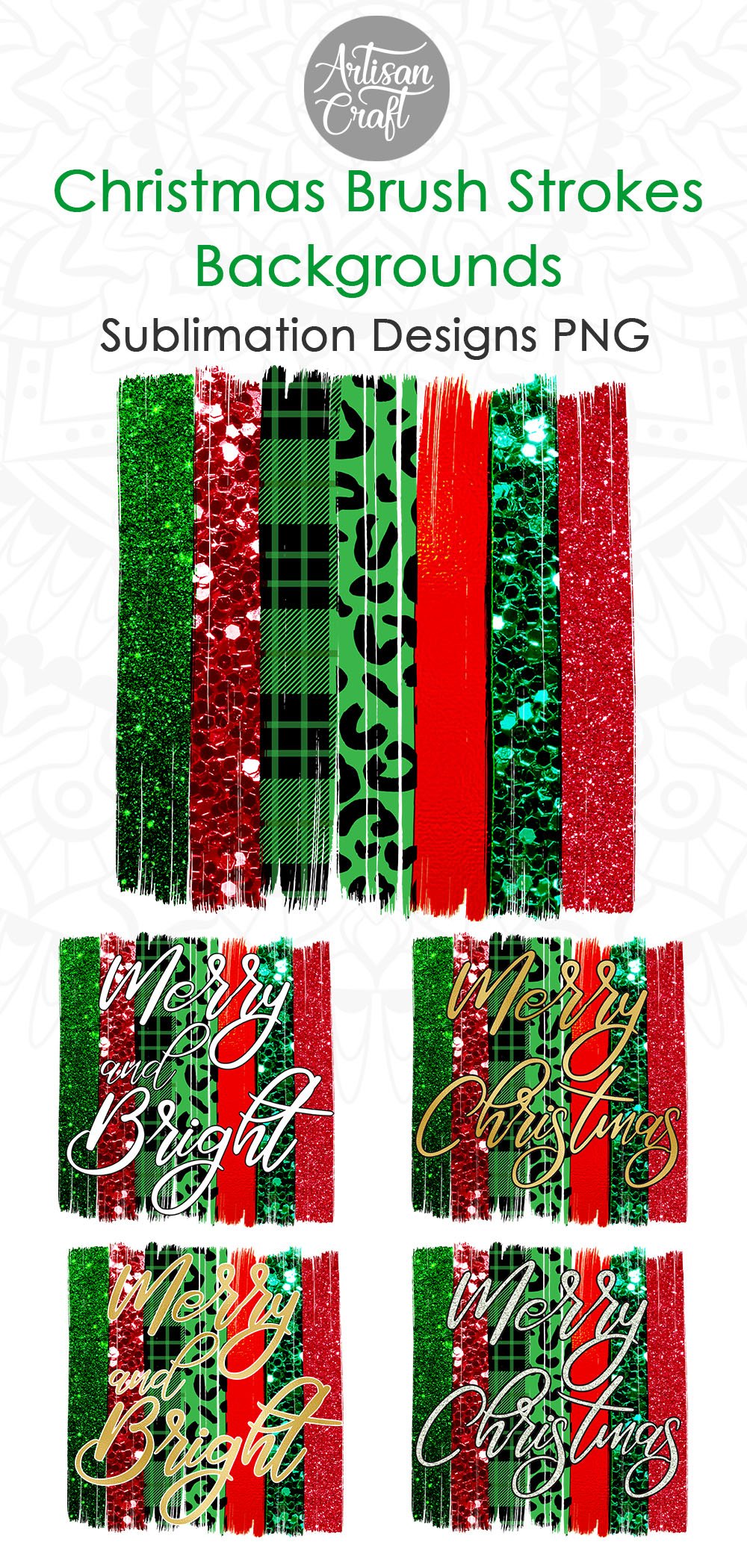 Brushstroke background, Christmas theme