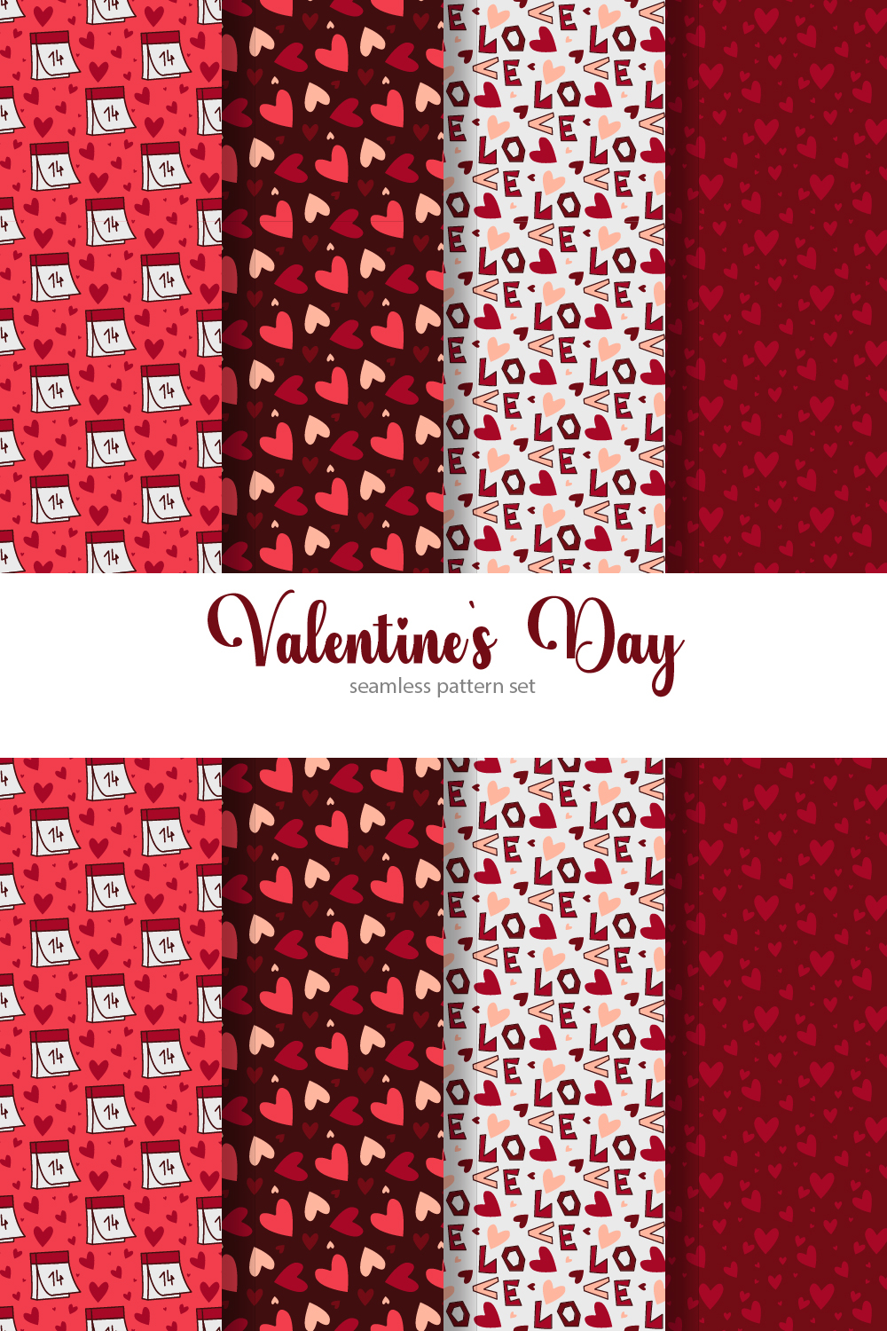Valentine's Day seamless pattern|digital paper (6531802)