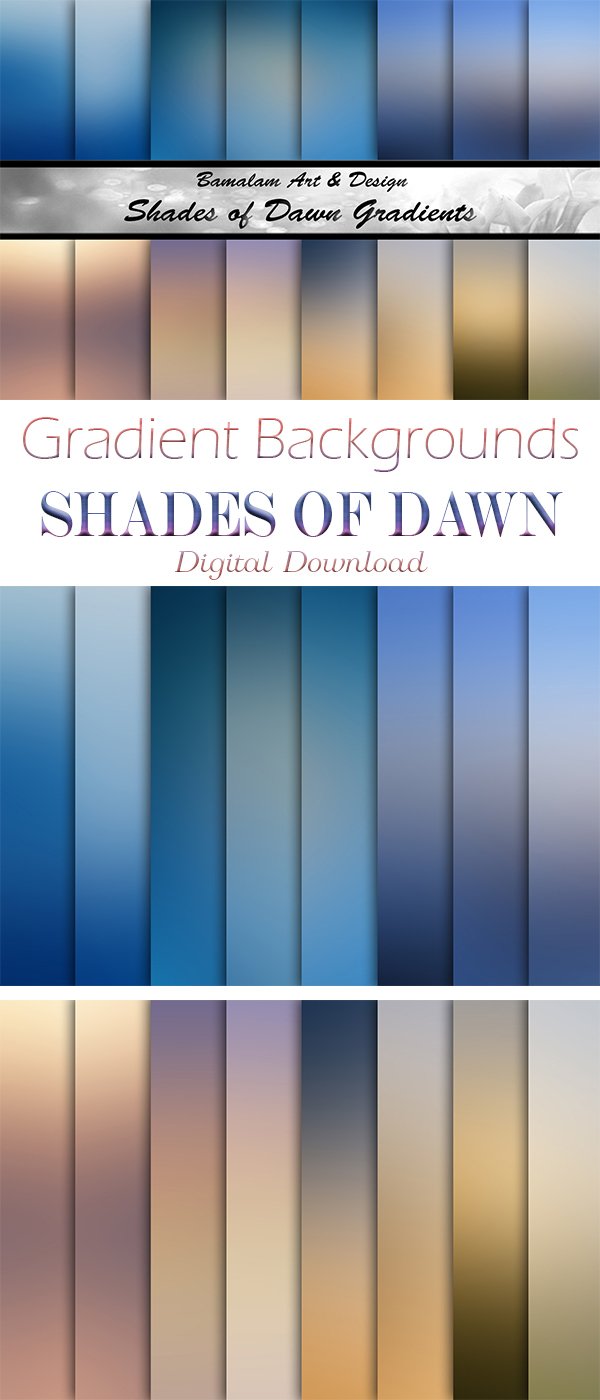Shades of Dawn Gradient Backgrounds