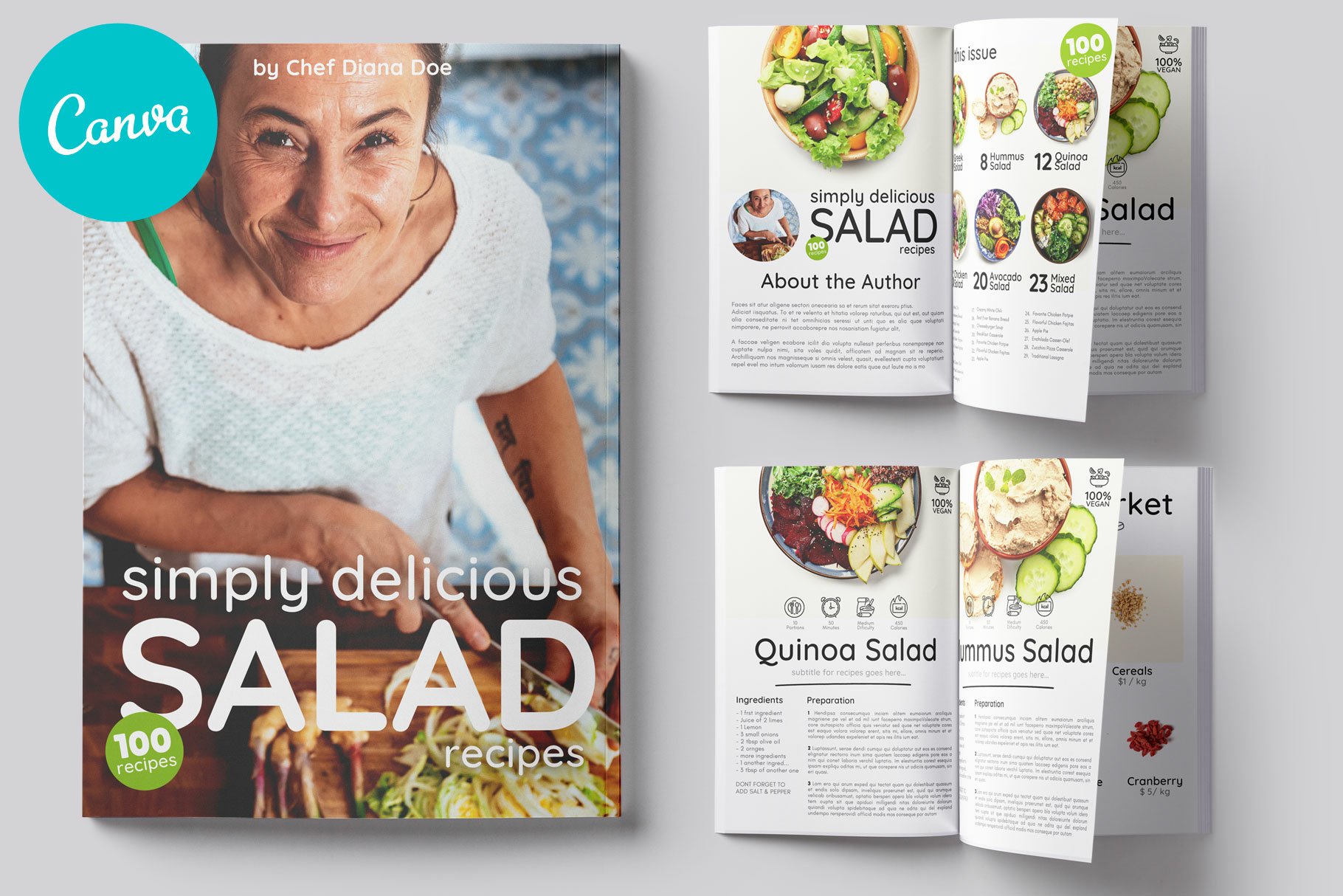 Canva Recipes Cookbook Template (1306312)