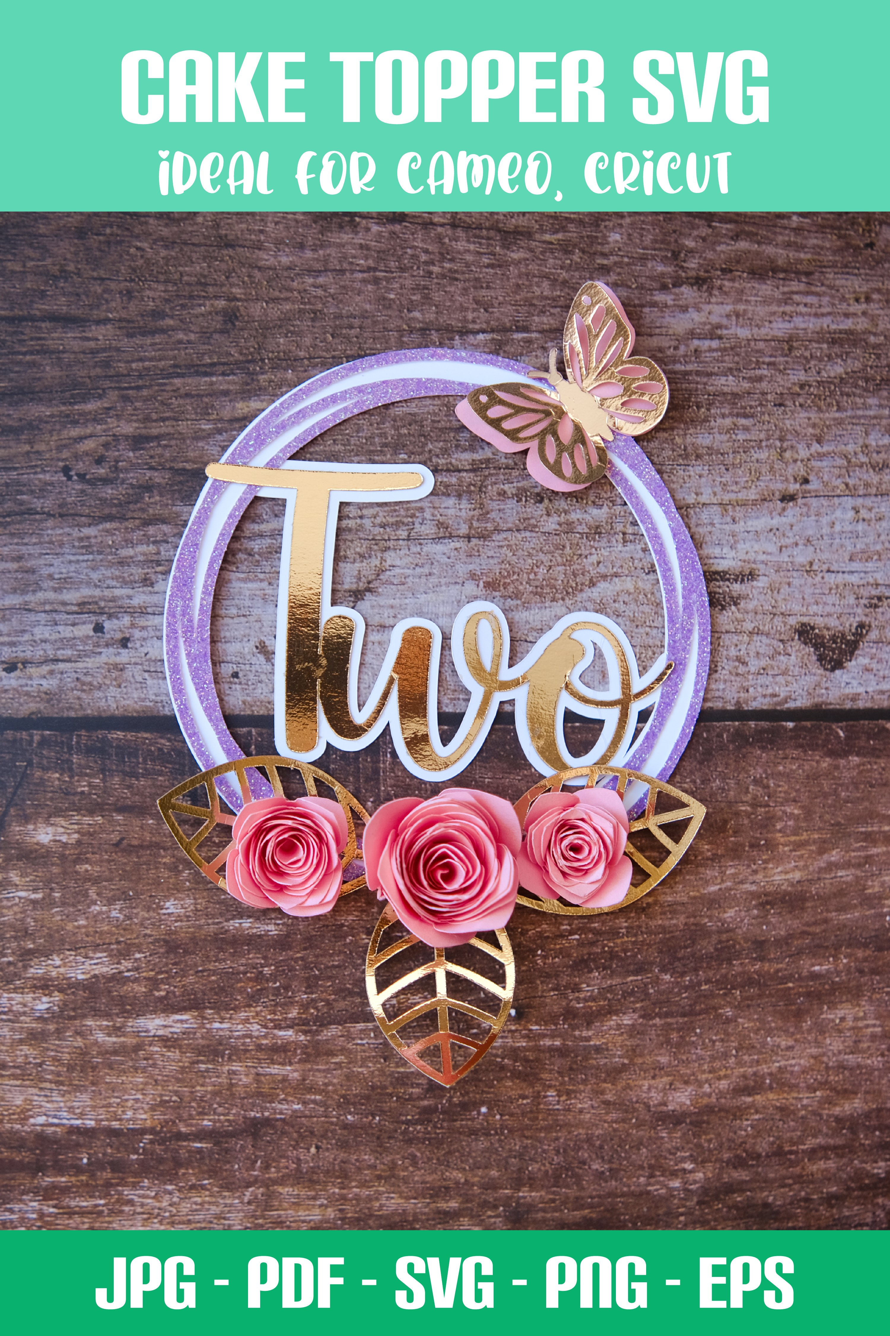 Baby birthday cake topper paper cut I Layered cake topper