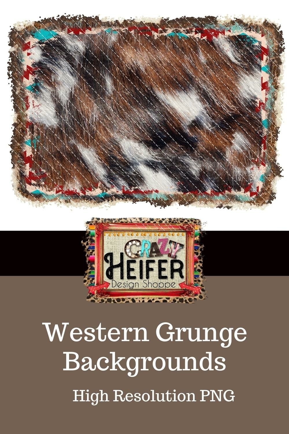 Western Cowhide Grunge Dye Sublimation Background (1841485)