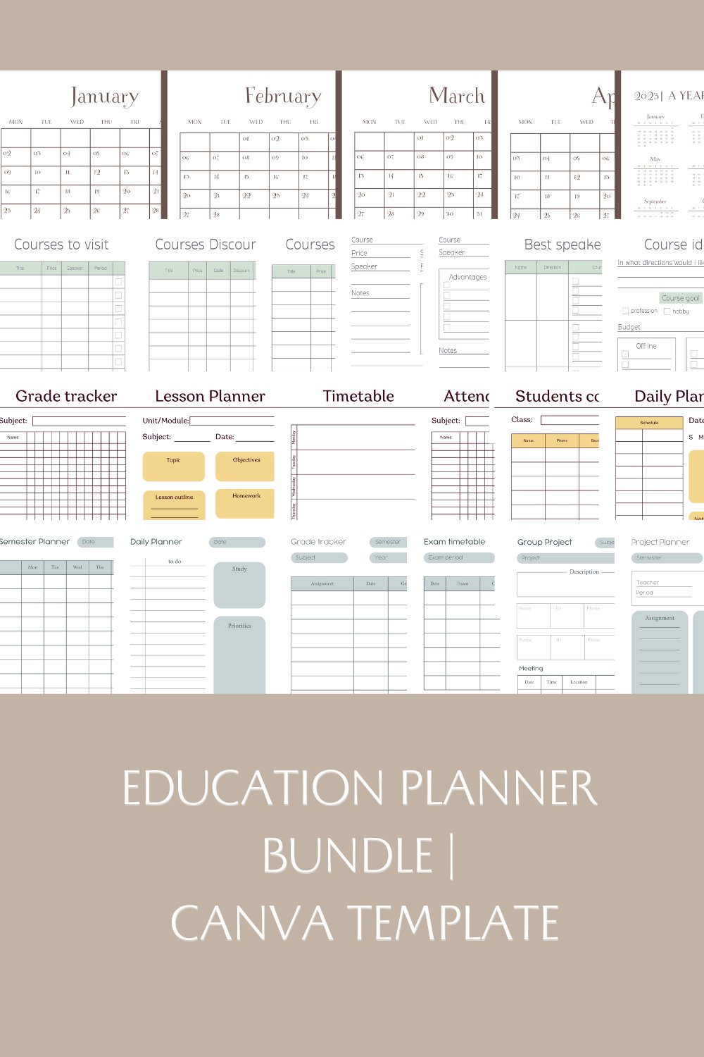 Education Planner Template