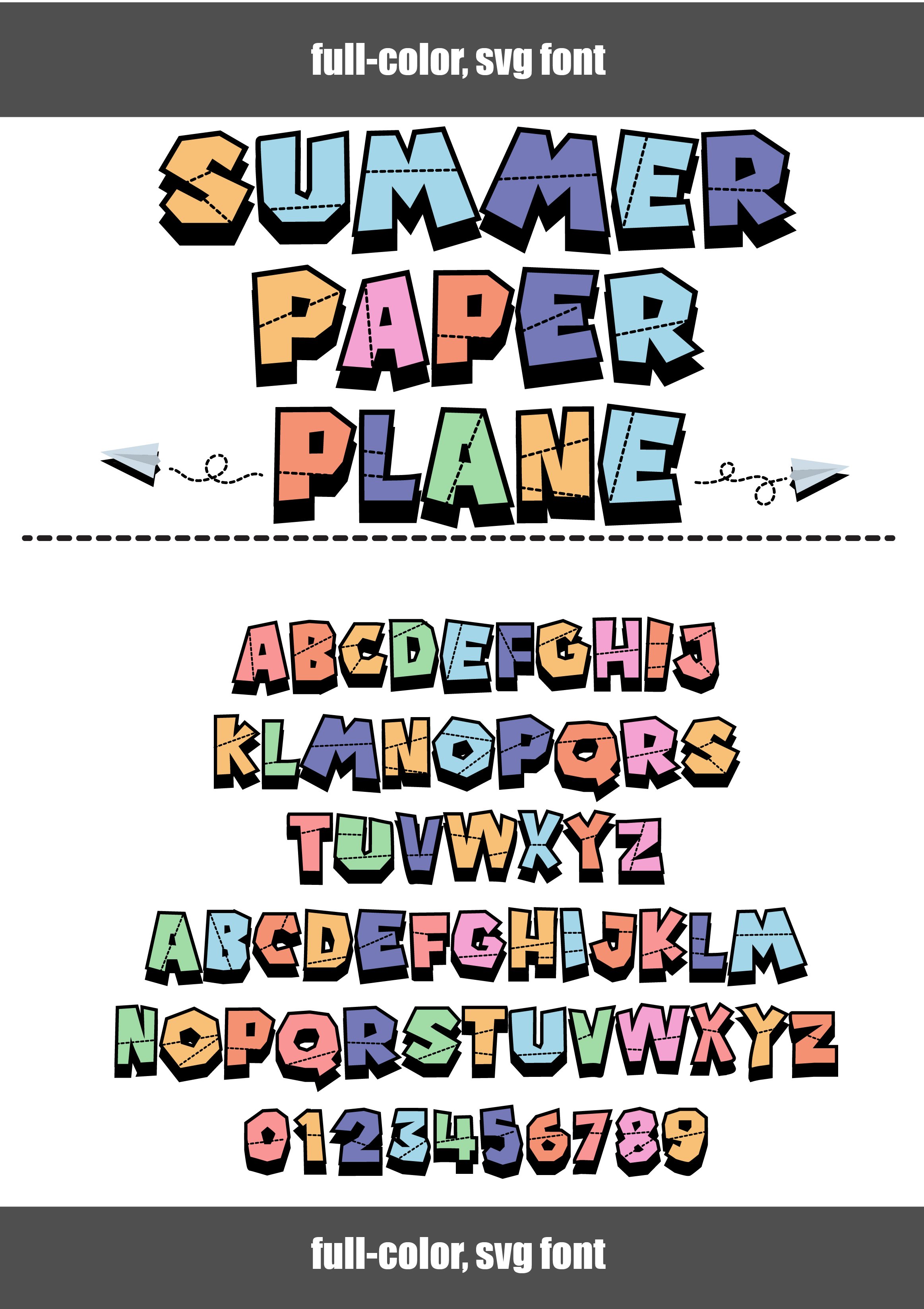 Summer Full Color SVG Font