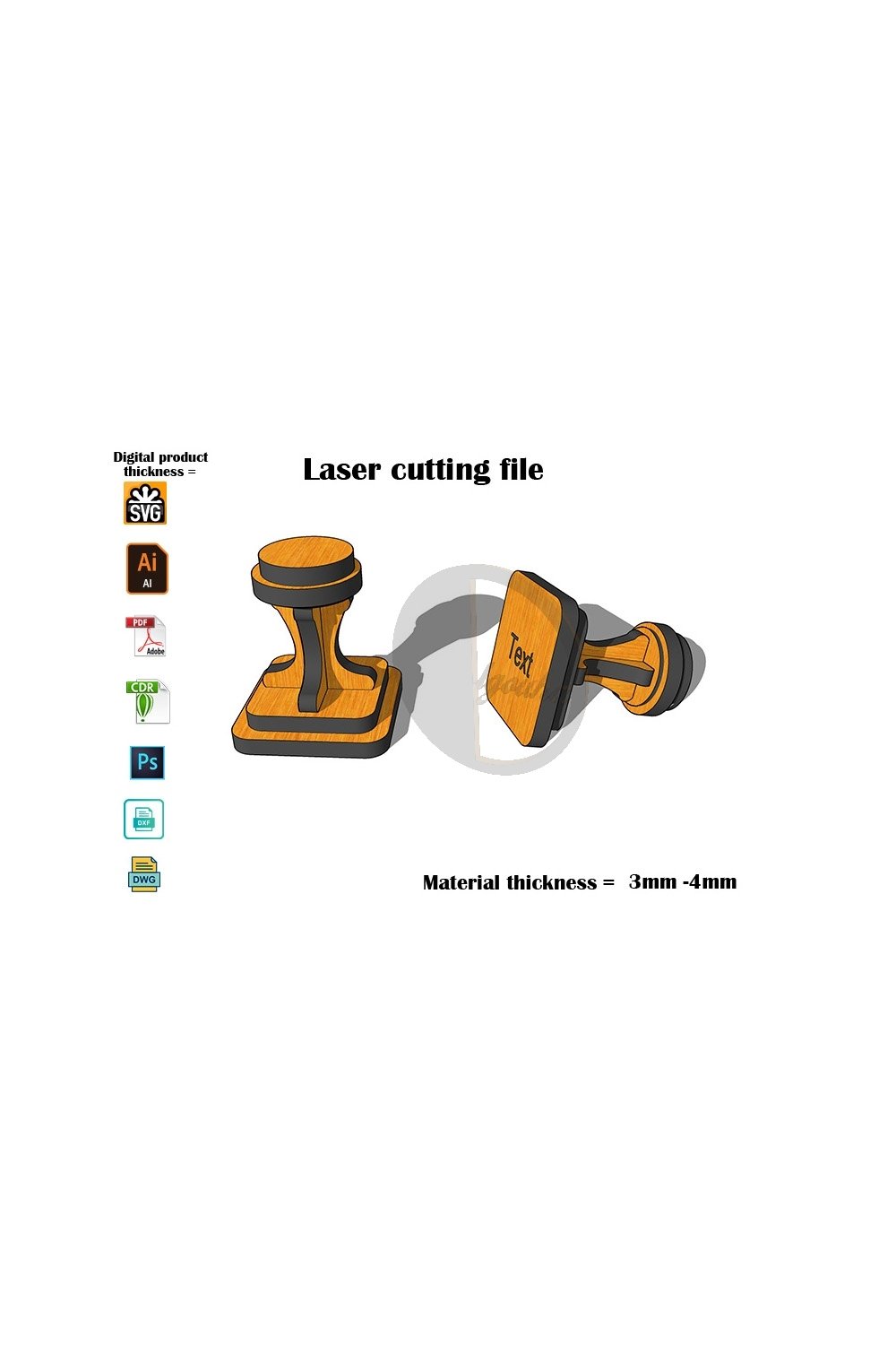 Stamp Handle Plan SVG