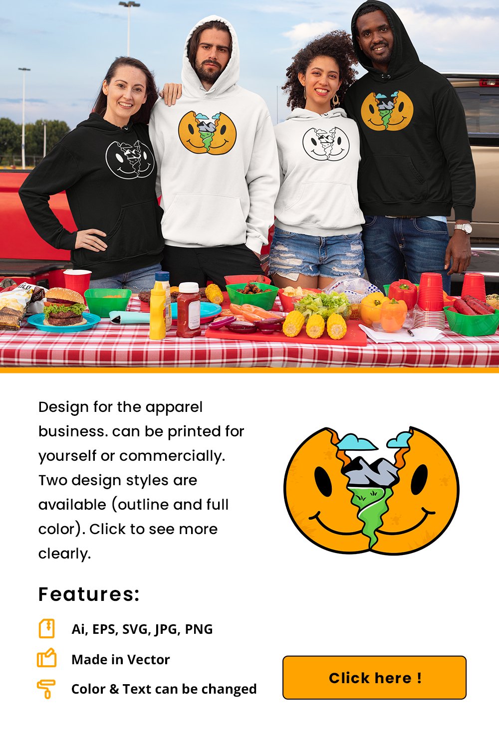 Mountain Emoji Smile