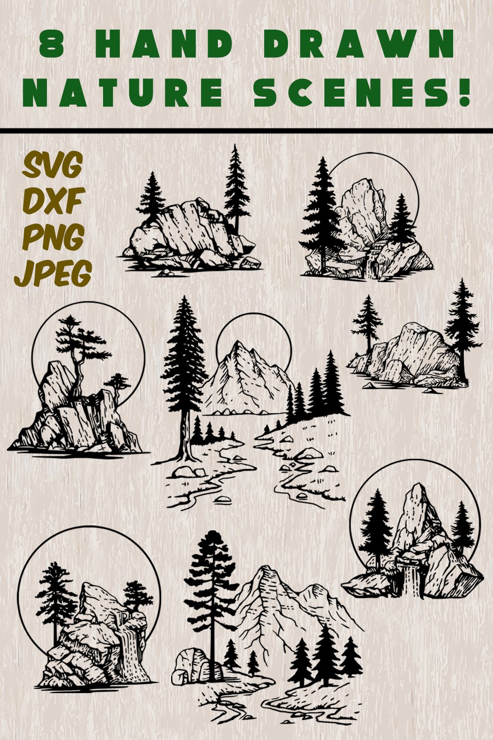 Landscape Bundle svg, Forest Svg, Adventure Svg, Outdoor Svg