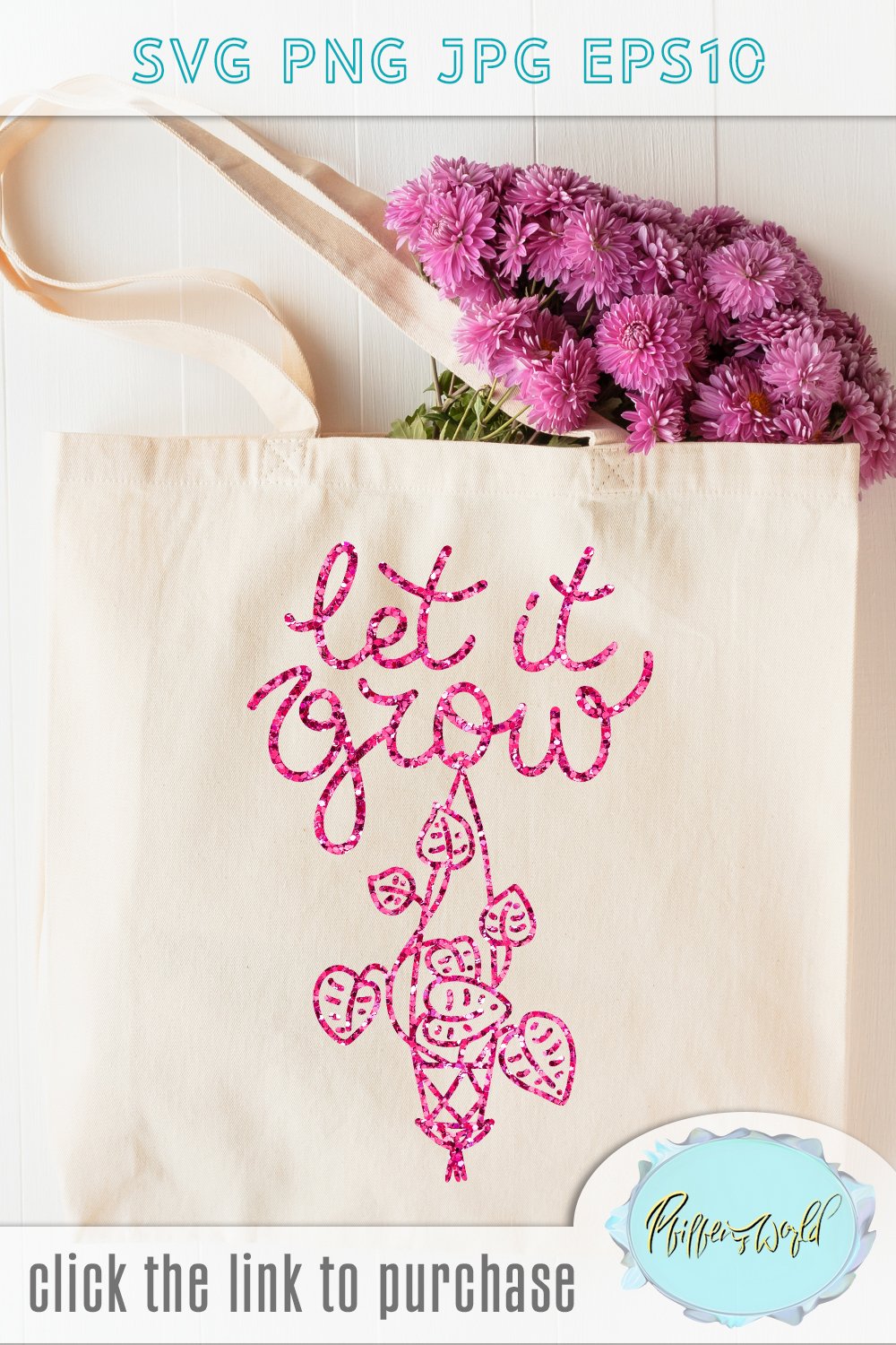 Let it grow SVG quote