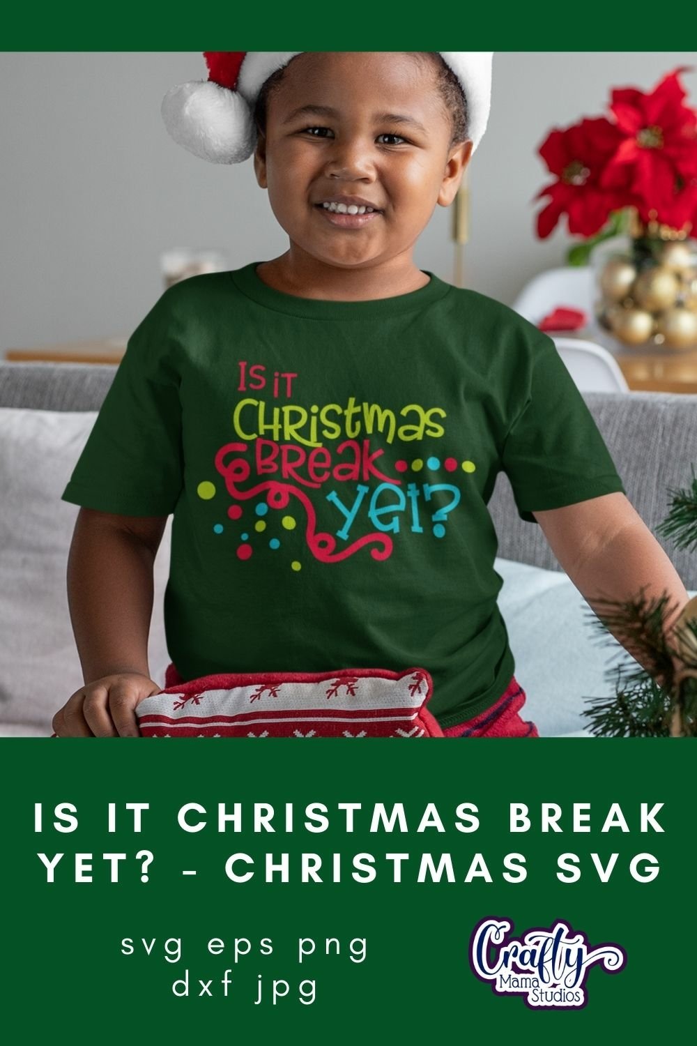 Is It Christmas Break Yet Kids Svg Design