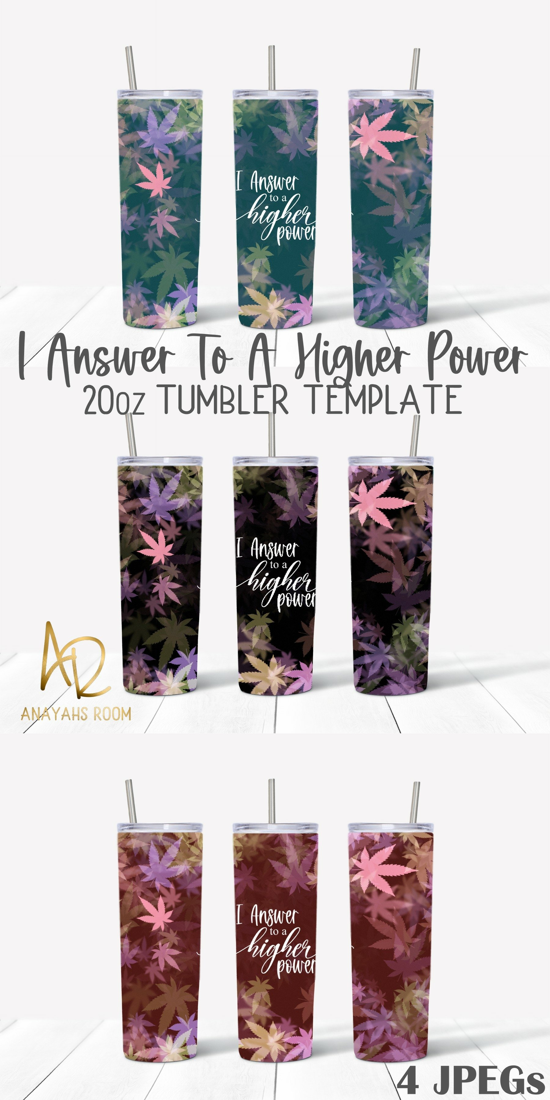 Cannabis Sublimation Tumbler