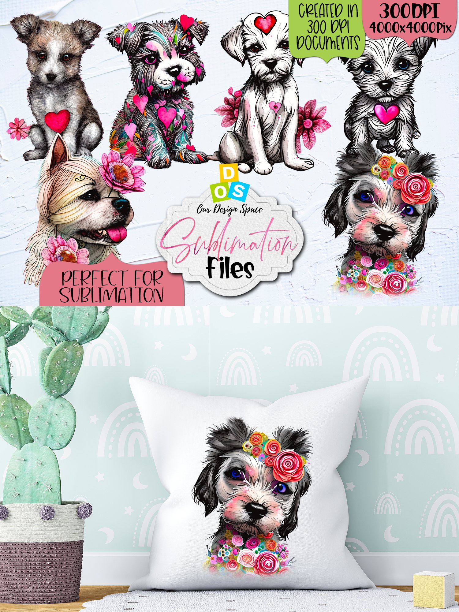 Dog Character Sublimation Bundle