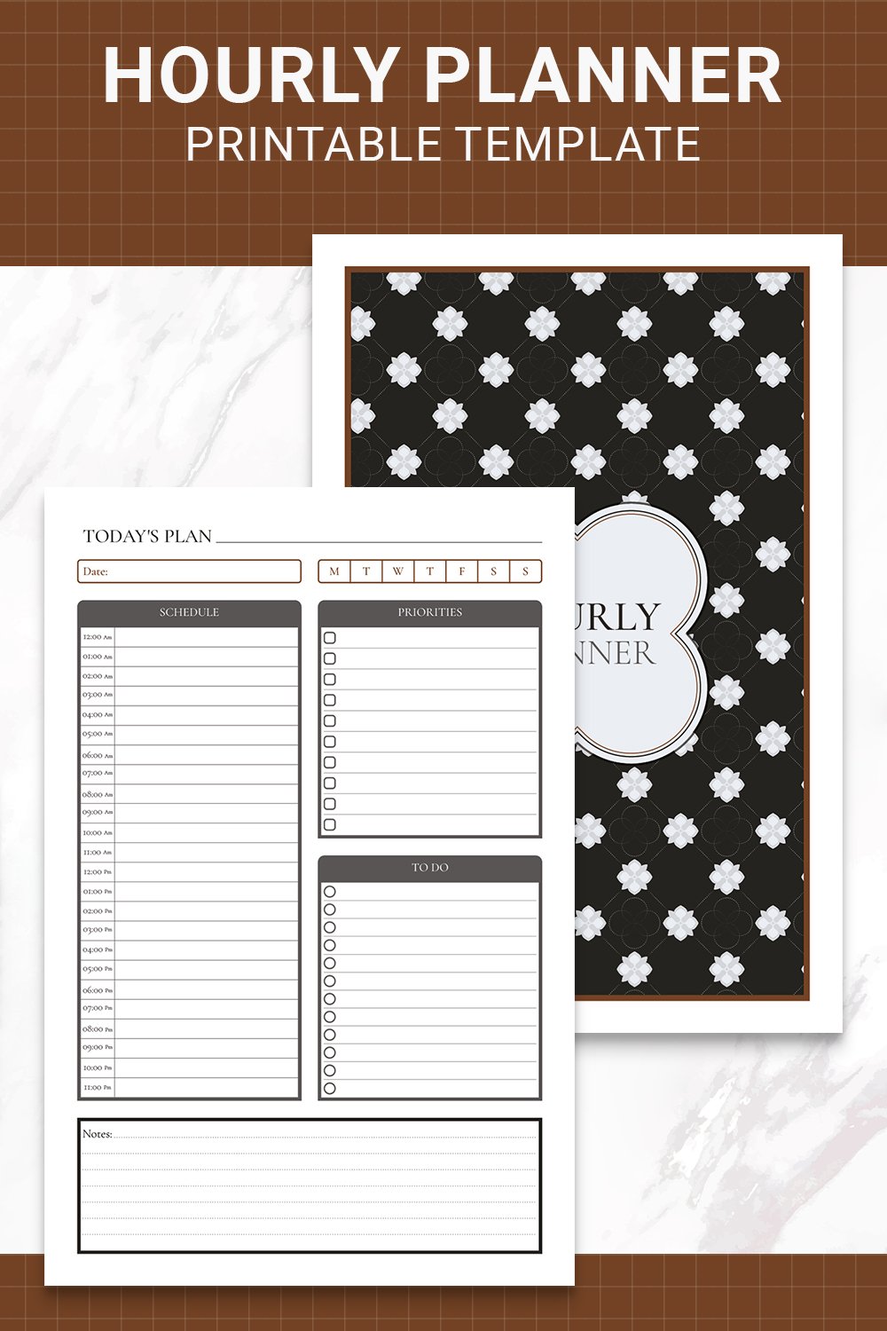 Hourly Planner Printable Template (2539457)