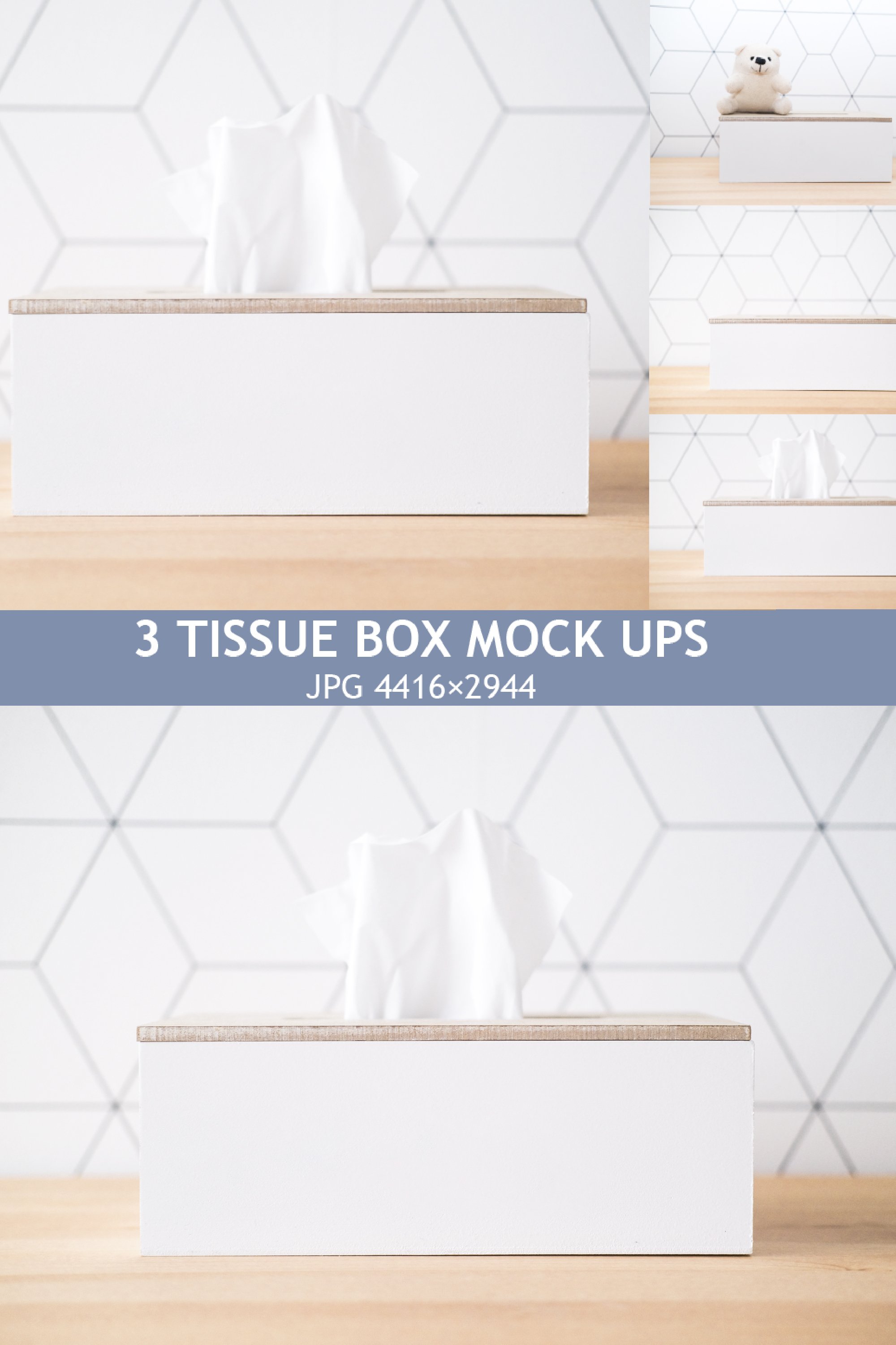 3 Tissue box Mock up mock ups for design