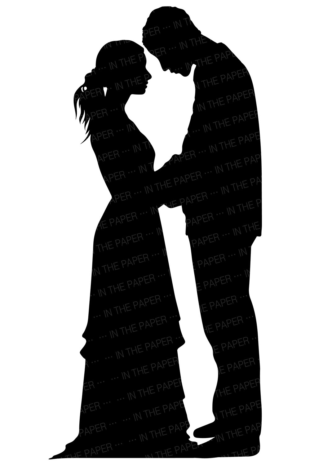 Praying Couple SVG | Black Silhouette Woman Man (3169101)