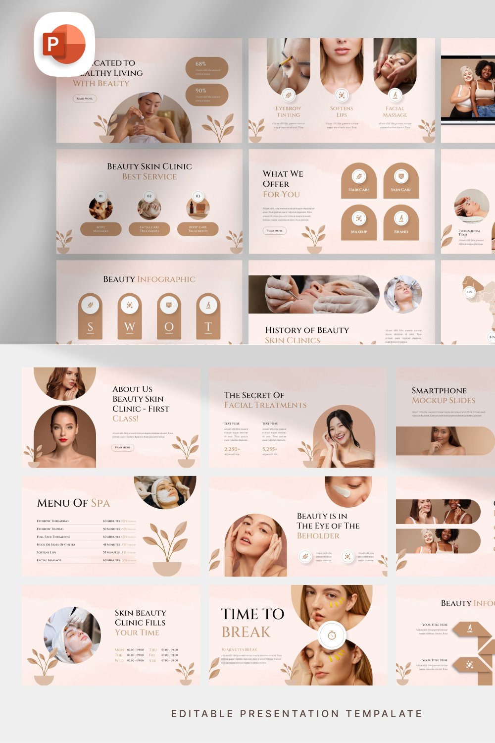 Beauty Skin Clinic Presentation Template