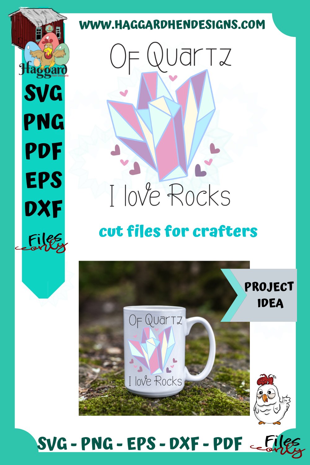Of Quartz I love Rocks SVG
