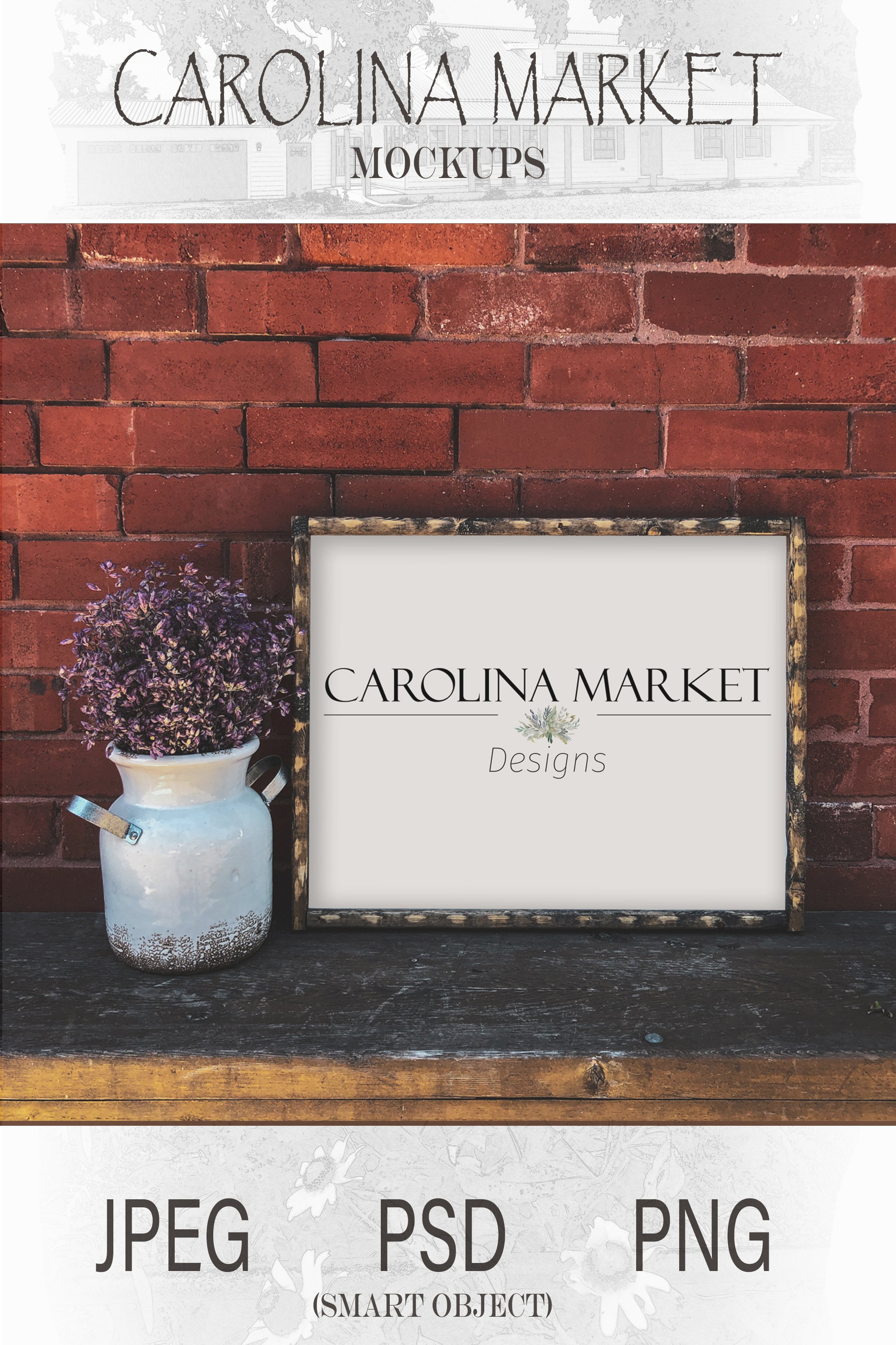 Horizontal Wood Sign Mockup| 16x20 Picture Frame (843150)
