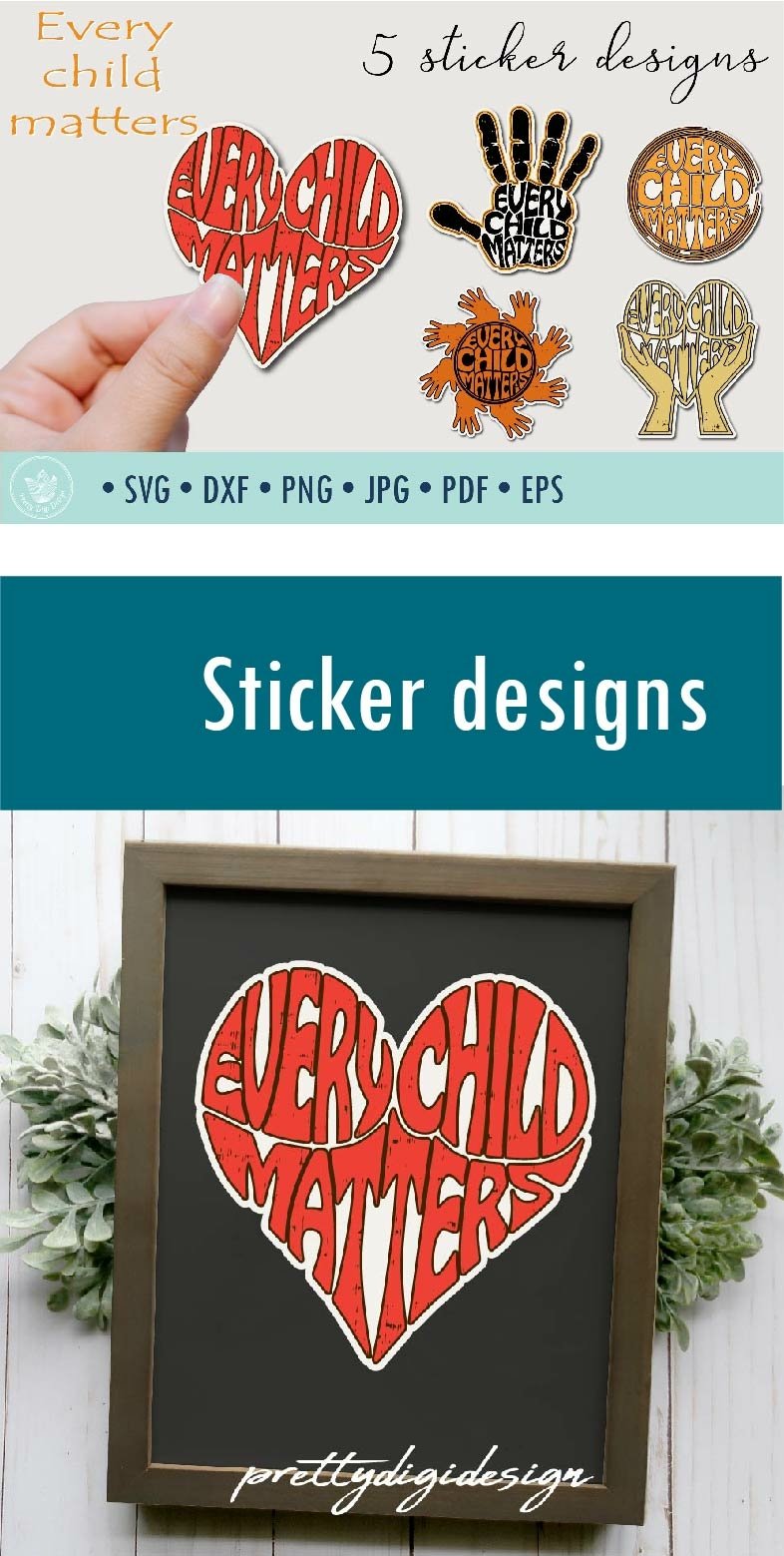 Every Child Matters | Stickers Sublimation Word Art