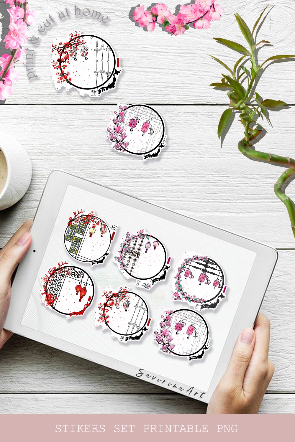 Japanes Stickers set Printable. Sticker PNG (2847273)