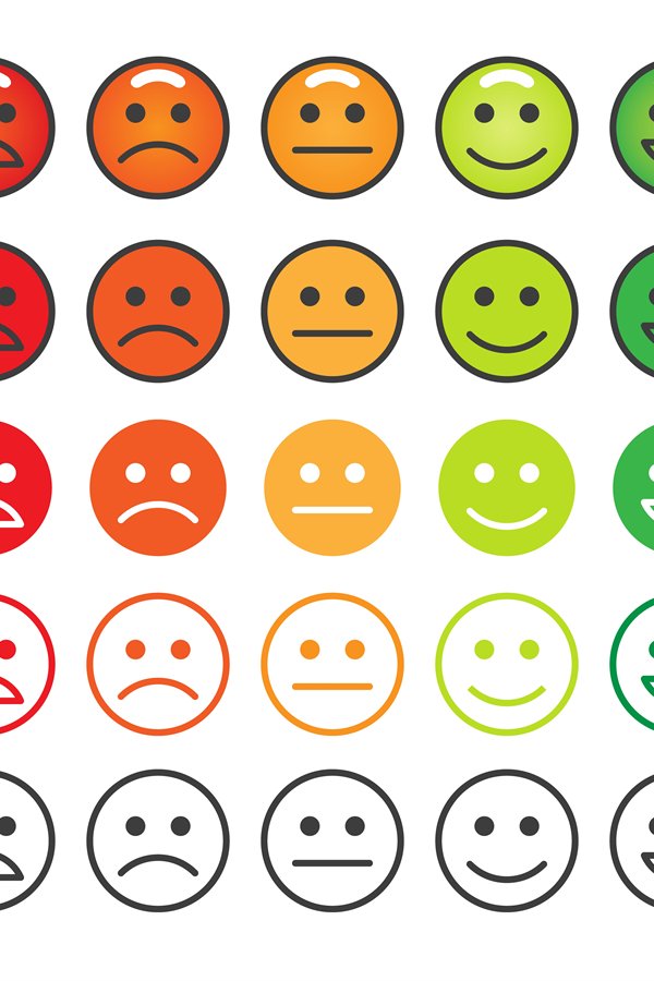 Happy level faces set