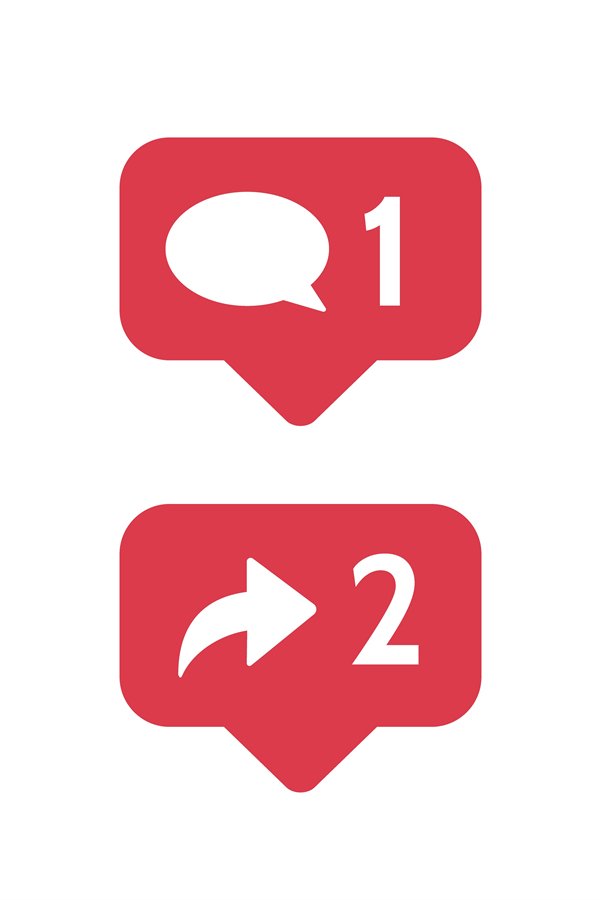 Like message bubbles