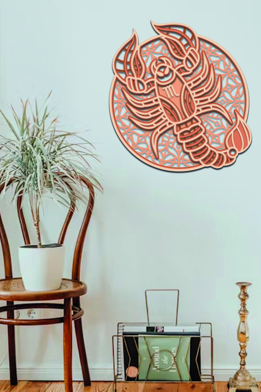 Scorpius Zodiac Wall Decoration Cut File