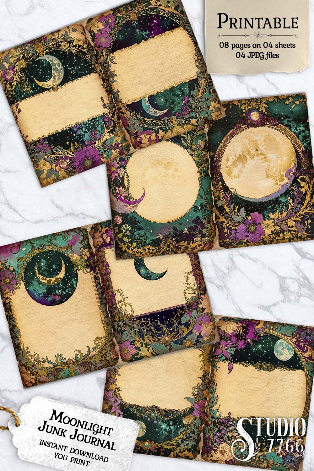 Moonlight Junk Journal Pages (5265911)