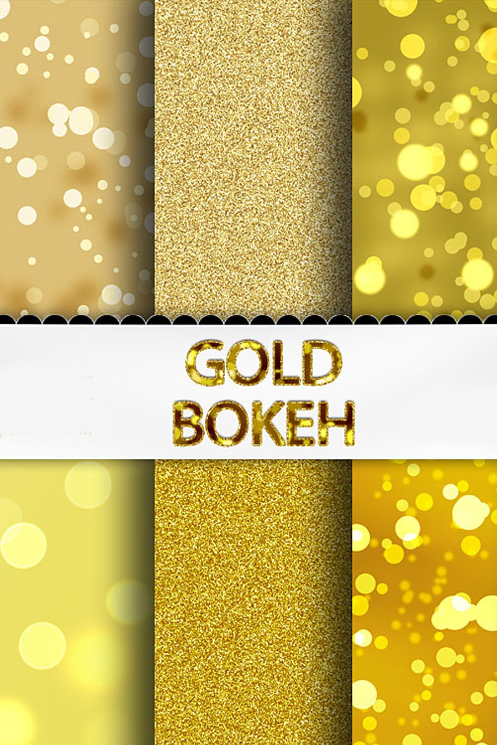 Gold Digital Bokeh Paper