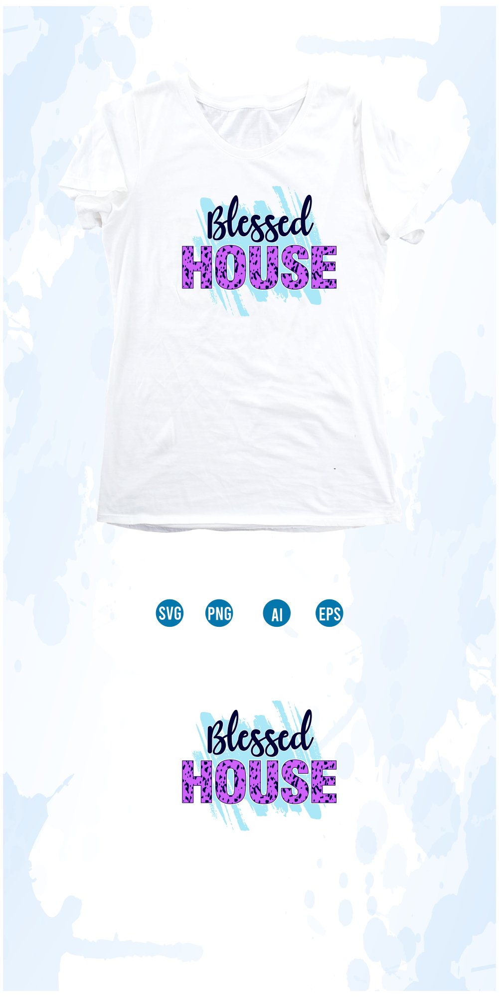 Blessed House Svg, Keychain Svg, Keychain Sublimation