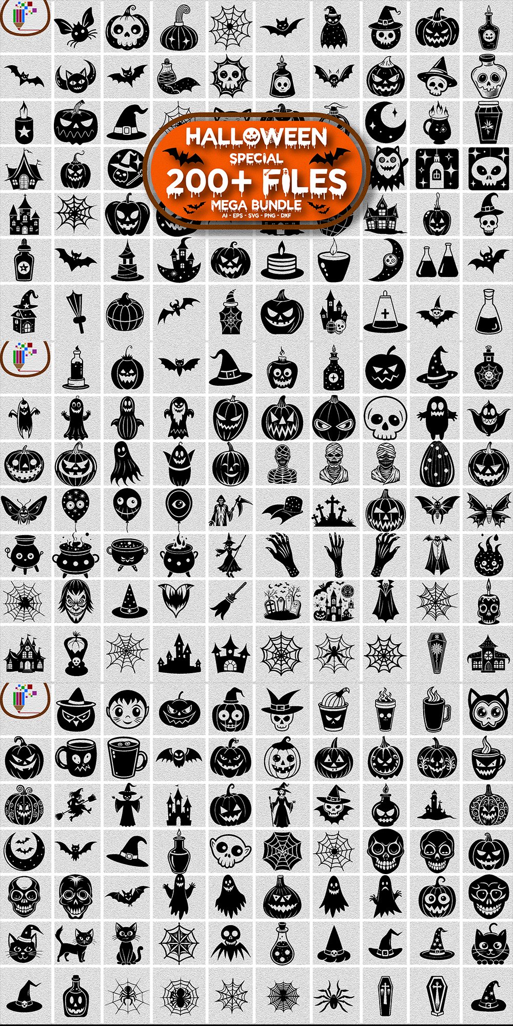 Halloween SVG Bundle Spooky Scary Silhouette (4683011)