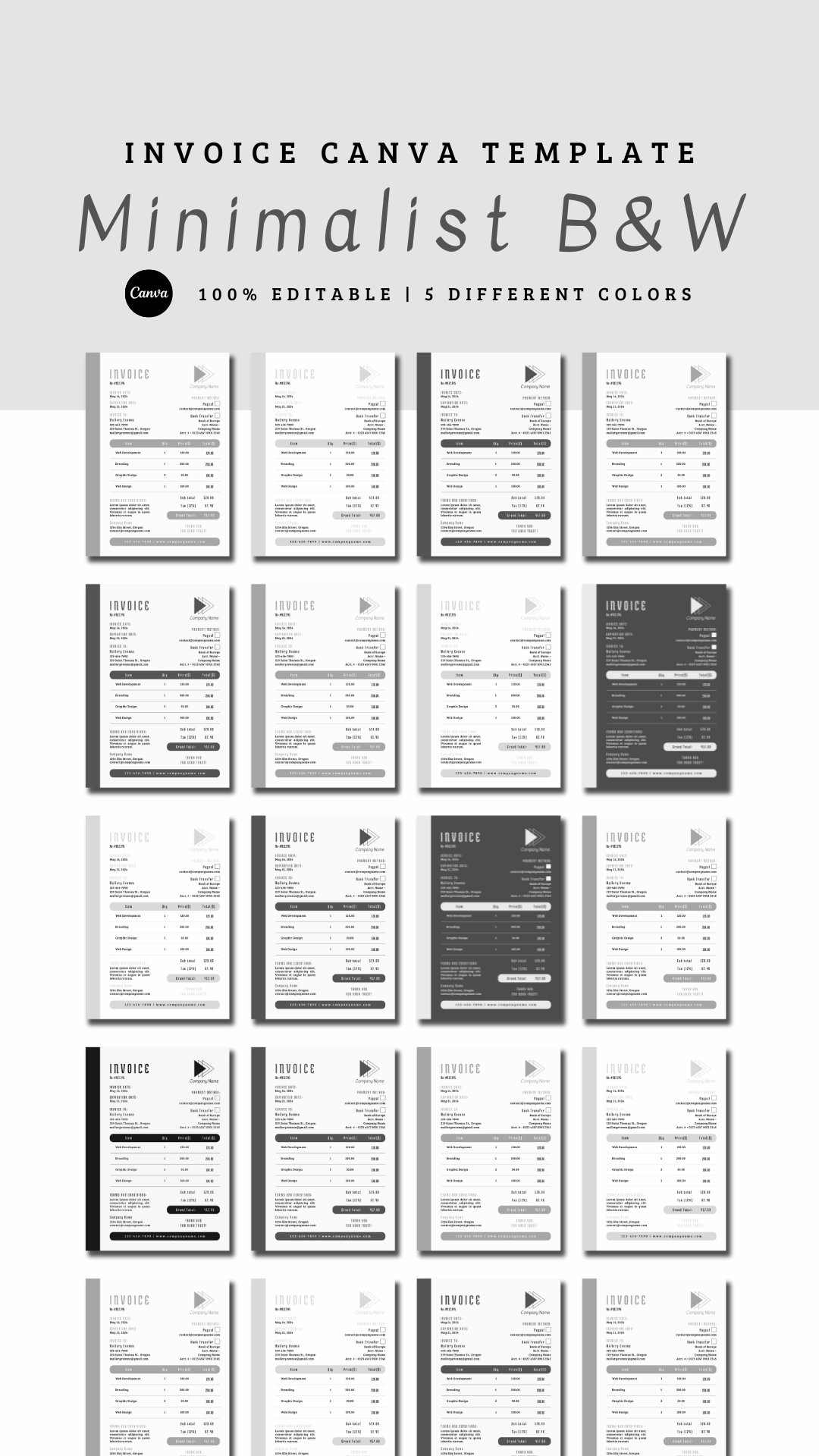 INVOICE CANVA TEMPLATE (3912535)