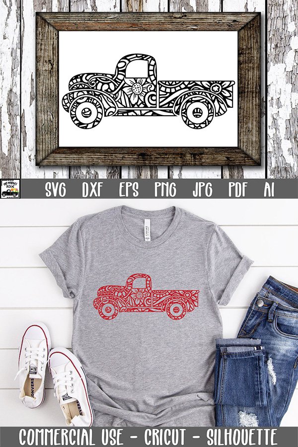 Mandala Truck SVG Cut File