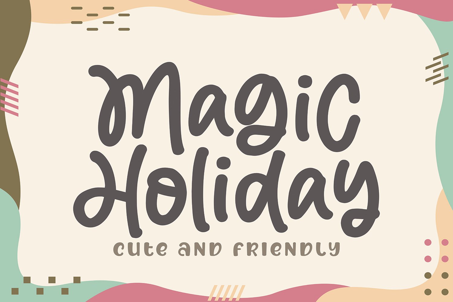Magic Holiday - Monoline Cute Font