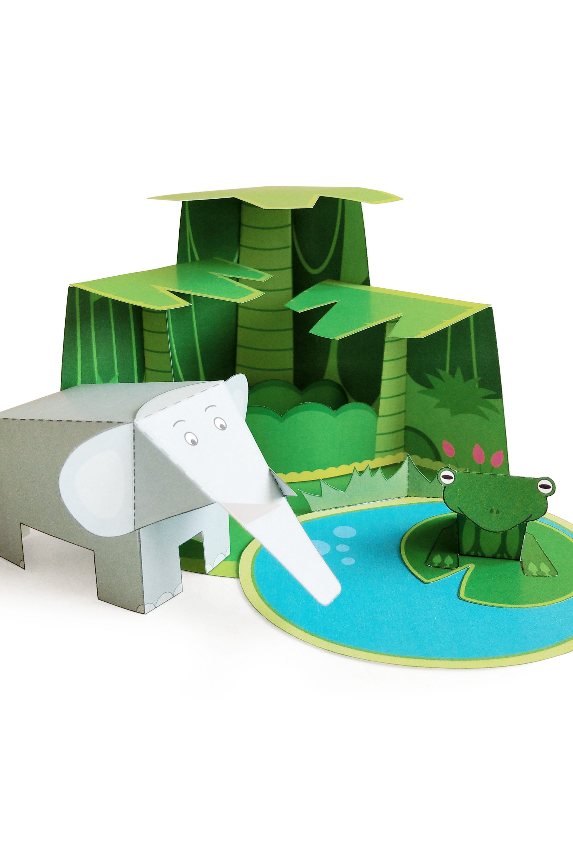 JUNGLE Paper Diorama