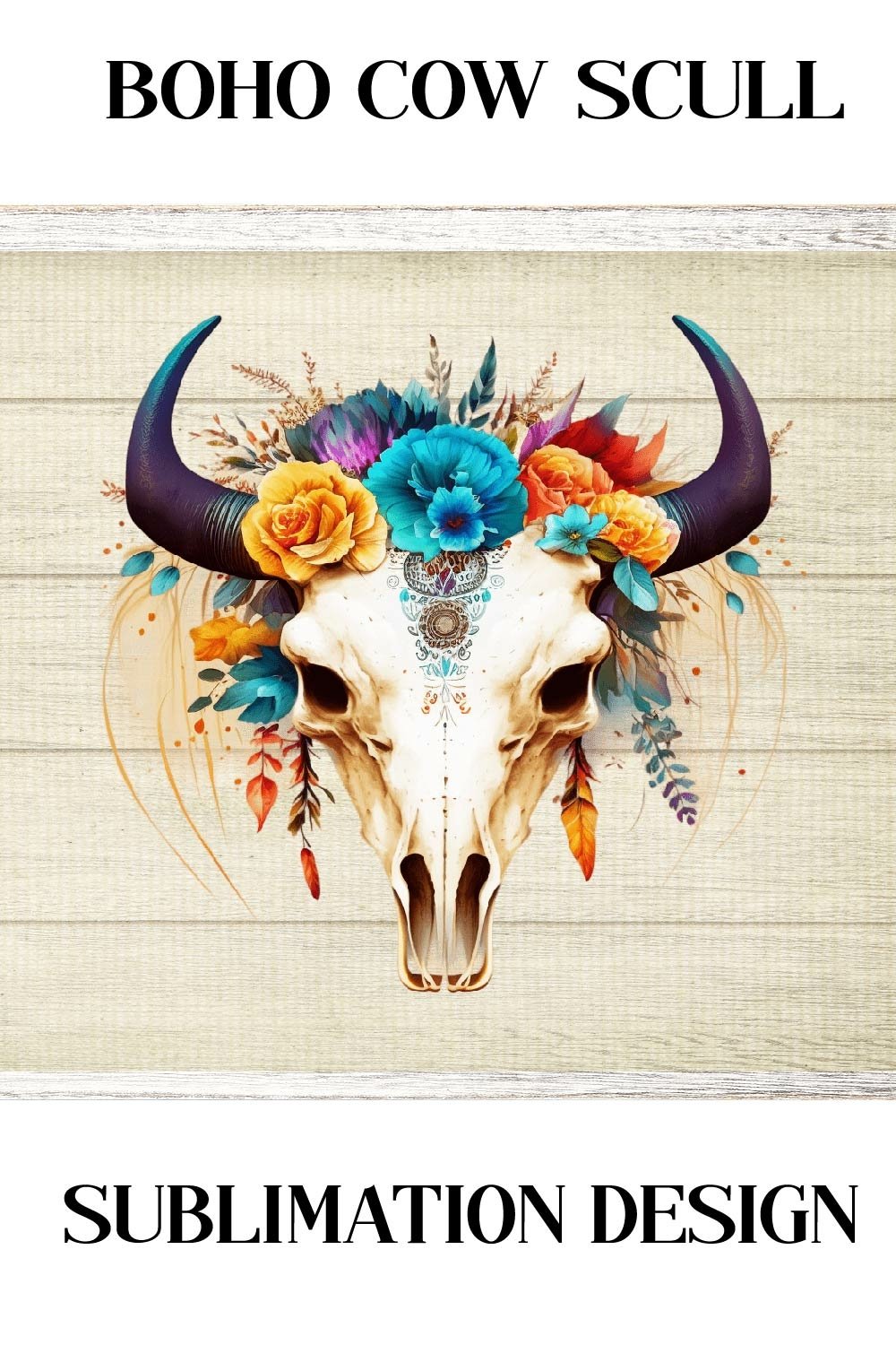 Boho Cow Scull.